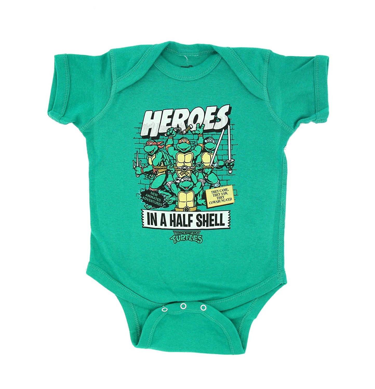 TMNT Teenage Mutant Ninja Turtles Heroes In A Half Shell Baby Onesie ...