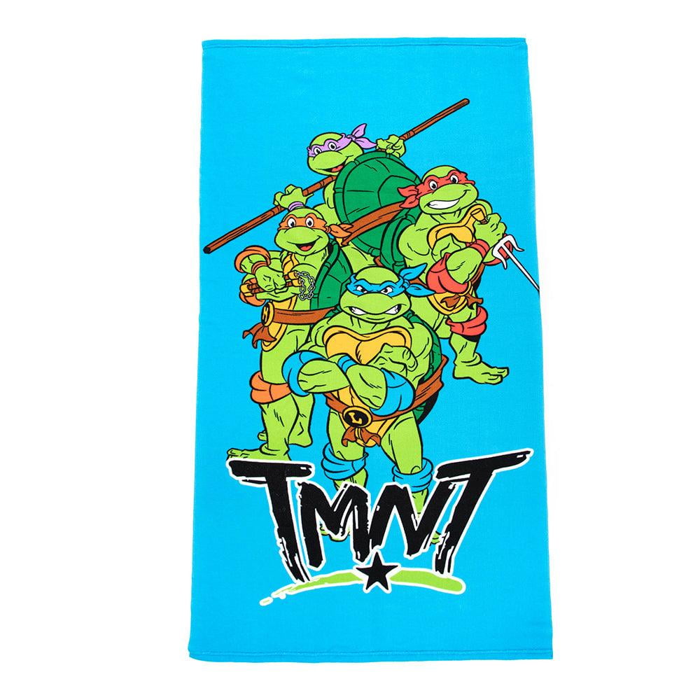 TMNT Teenage Mutant Ninja Turtles Poses Beach Bath Pool Towel 27" x 54 ...