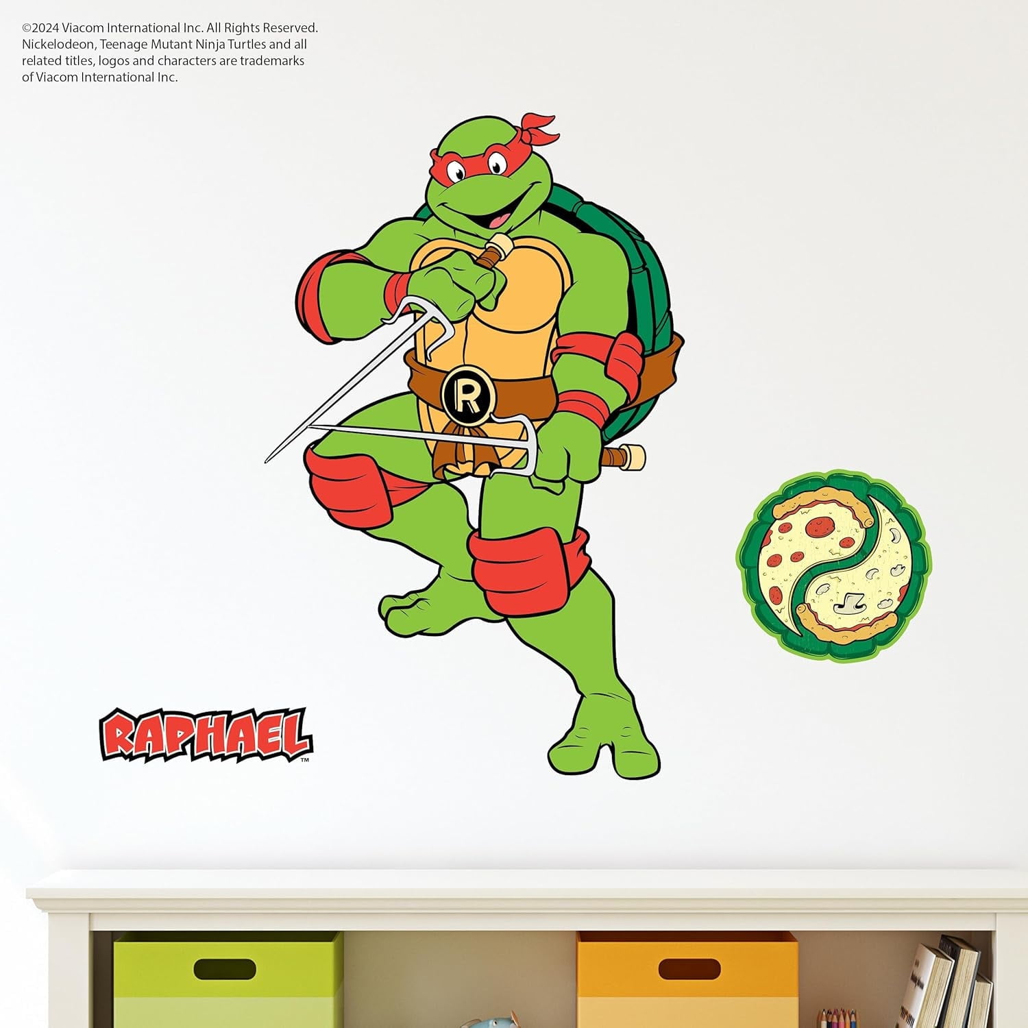 TMNT Teenage Mutant Ninja Turtles Raphael Wall Decal - 21" Raph Red ...