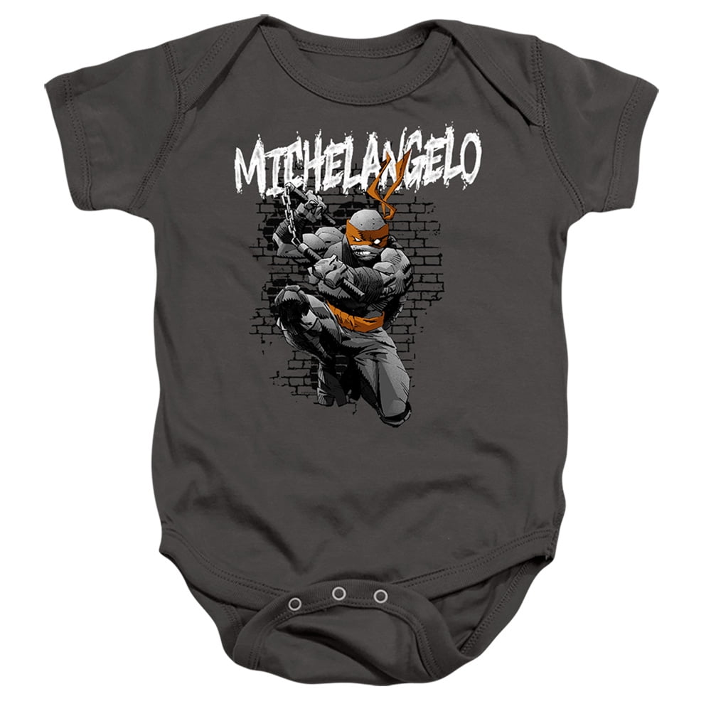 TMNT Teenage Mutant Ninja Turtles TMNT Michelangelo Unisex Infant Snap ...