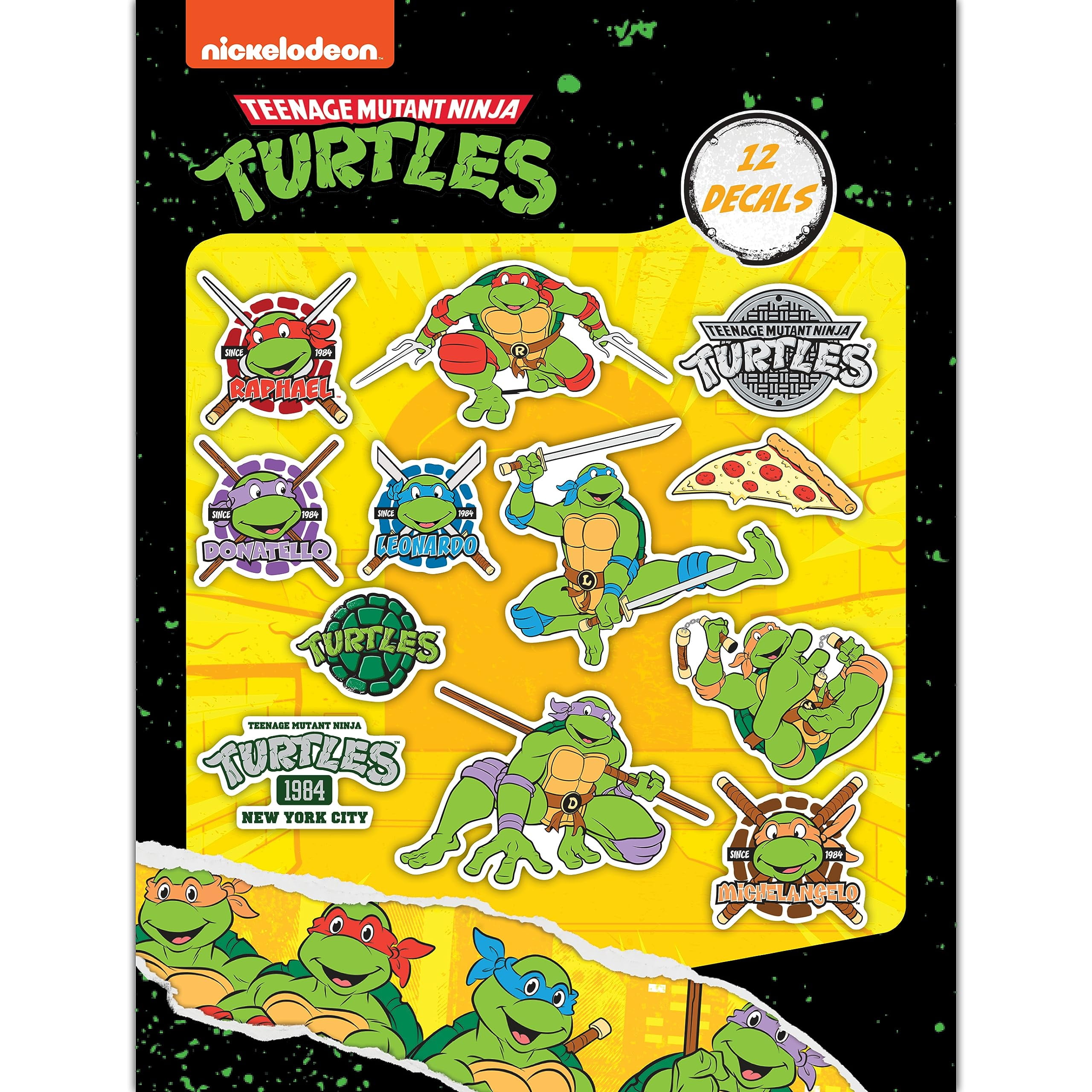 TMNT Teenage Mutant Ninja Turtles Vinyl Decals - Leo, Raph, Mikey, Donnie Ninja Turtle Stickers ...