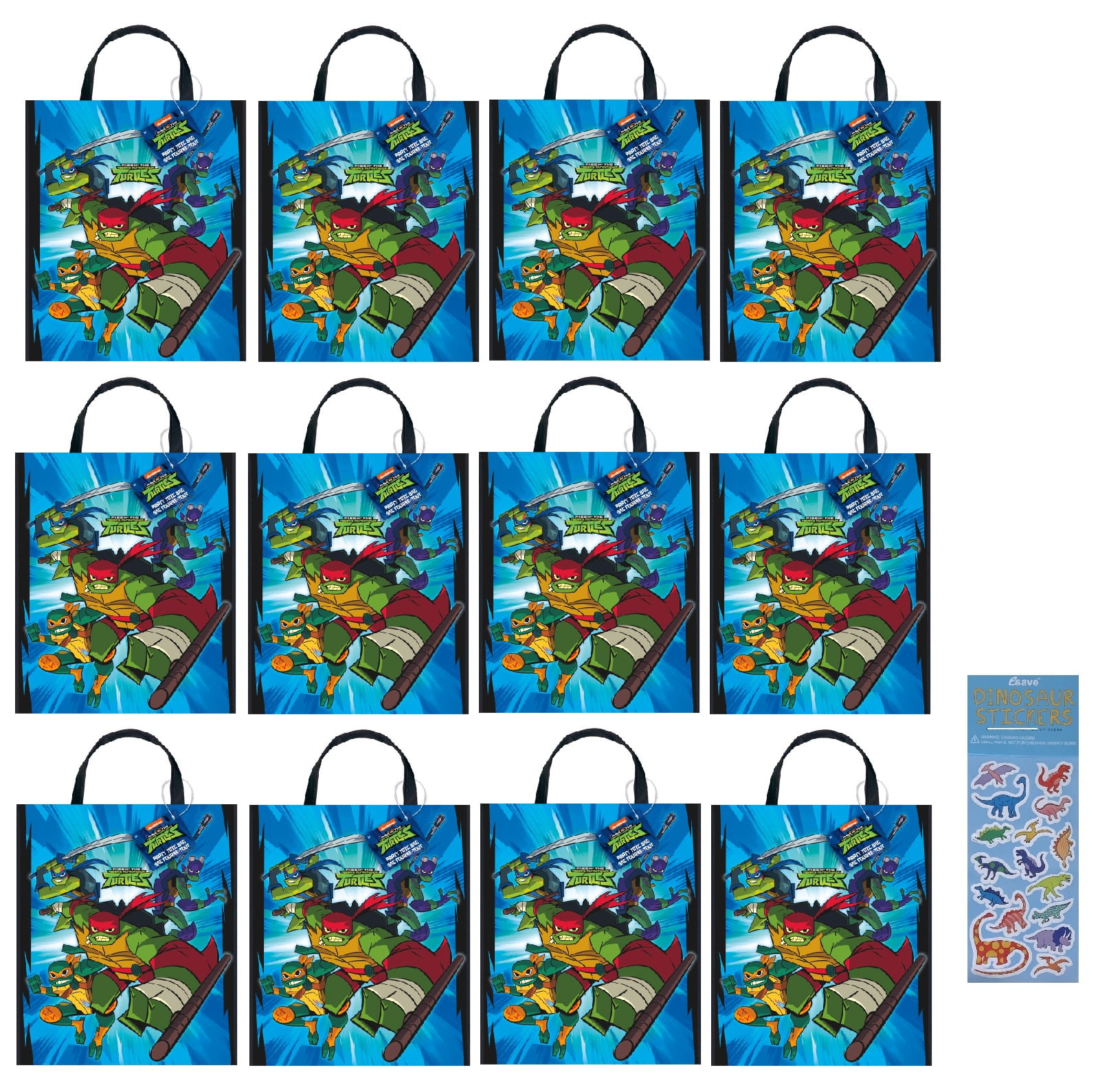TMNT Teenage Ninja Turtles Party Supplies Favor Bundle Pack includes 13 ...