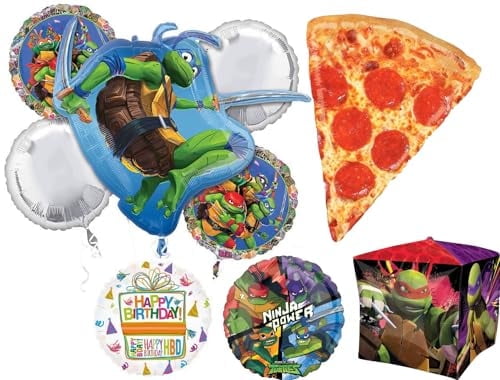 TMNT Theme Birthday Party Supplies Ninja Turtle Mayhem Pizza Balloon ...