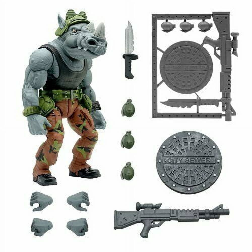 "TMNT Ultimates Classic Rocksteady 7"" Action Figure - Teenage Mutant ...
