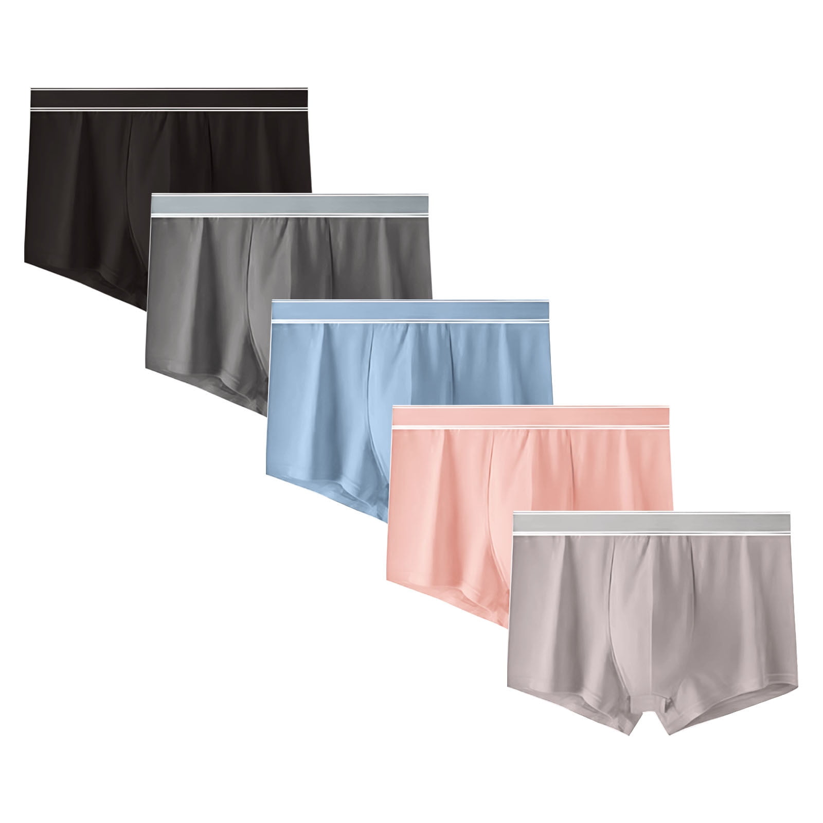 TMOYZQ 4 PC Men's Underwear Cool Air Conditioned Underwear Stretch ...