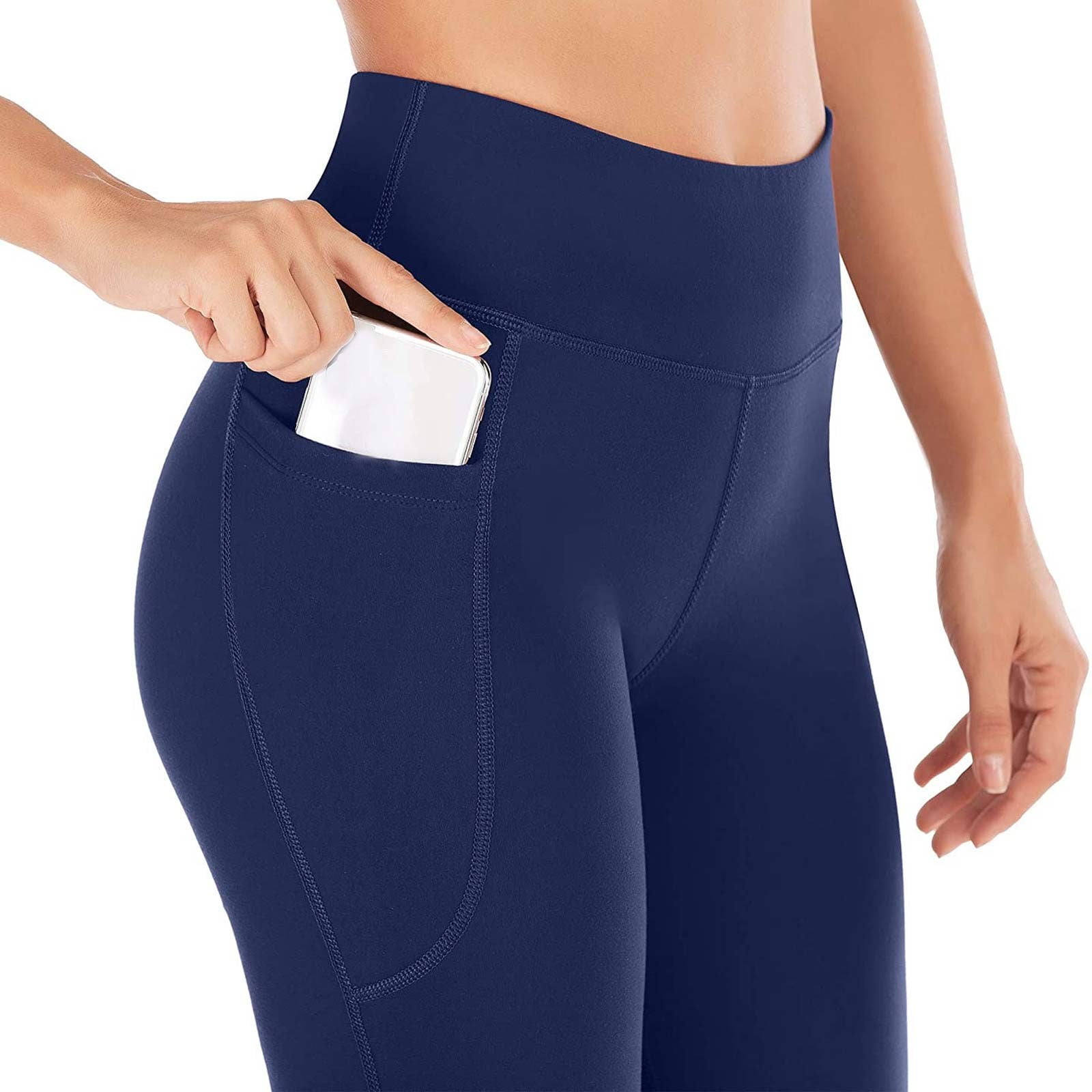 TMOYZQ Bootcut Yoga Pants with Pockets for Women High Waisted Tummy ...