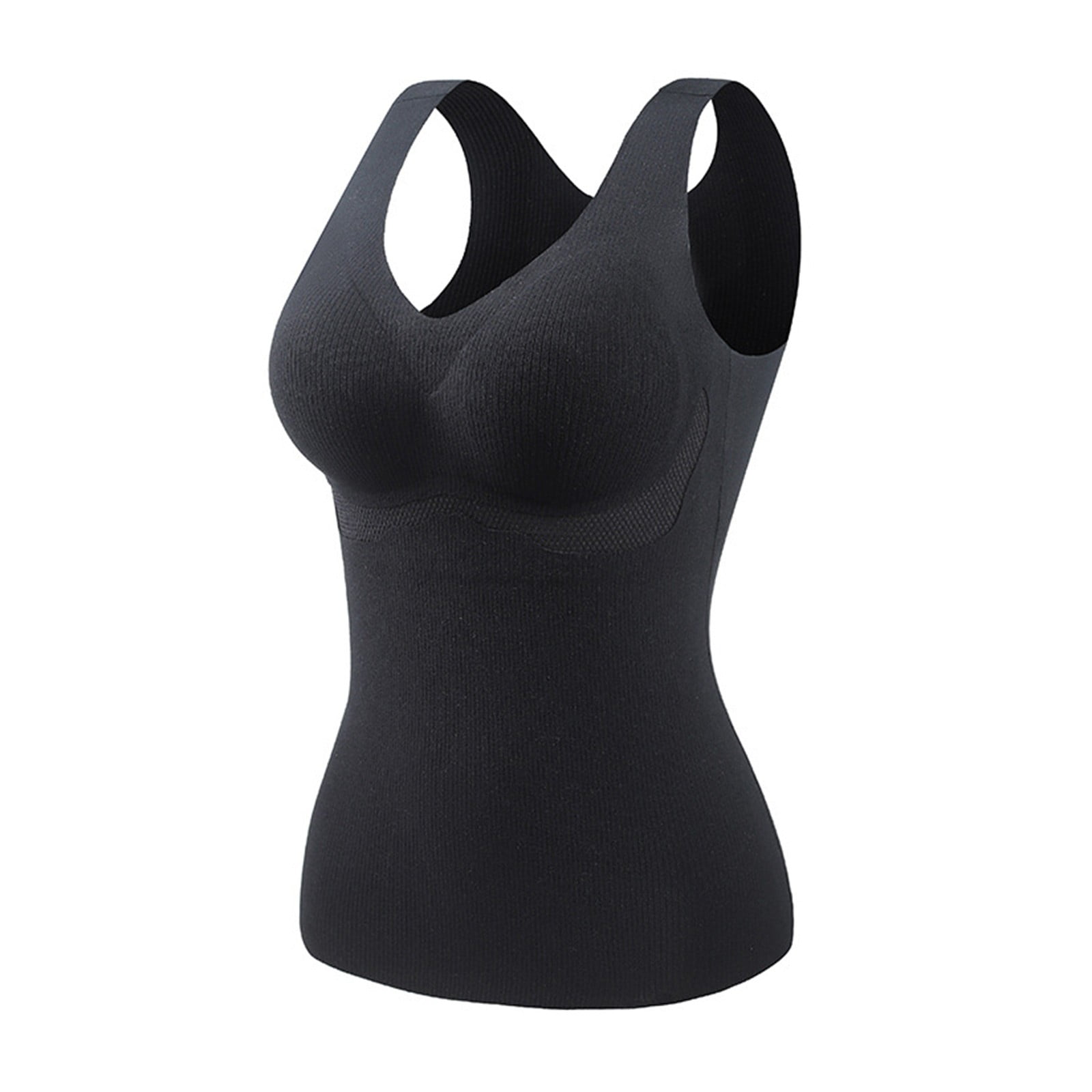 TMOYZQ Compression Tank Tops for Women, Sleeveless Thermal Underwear ...