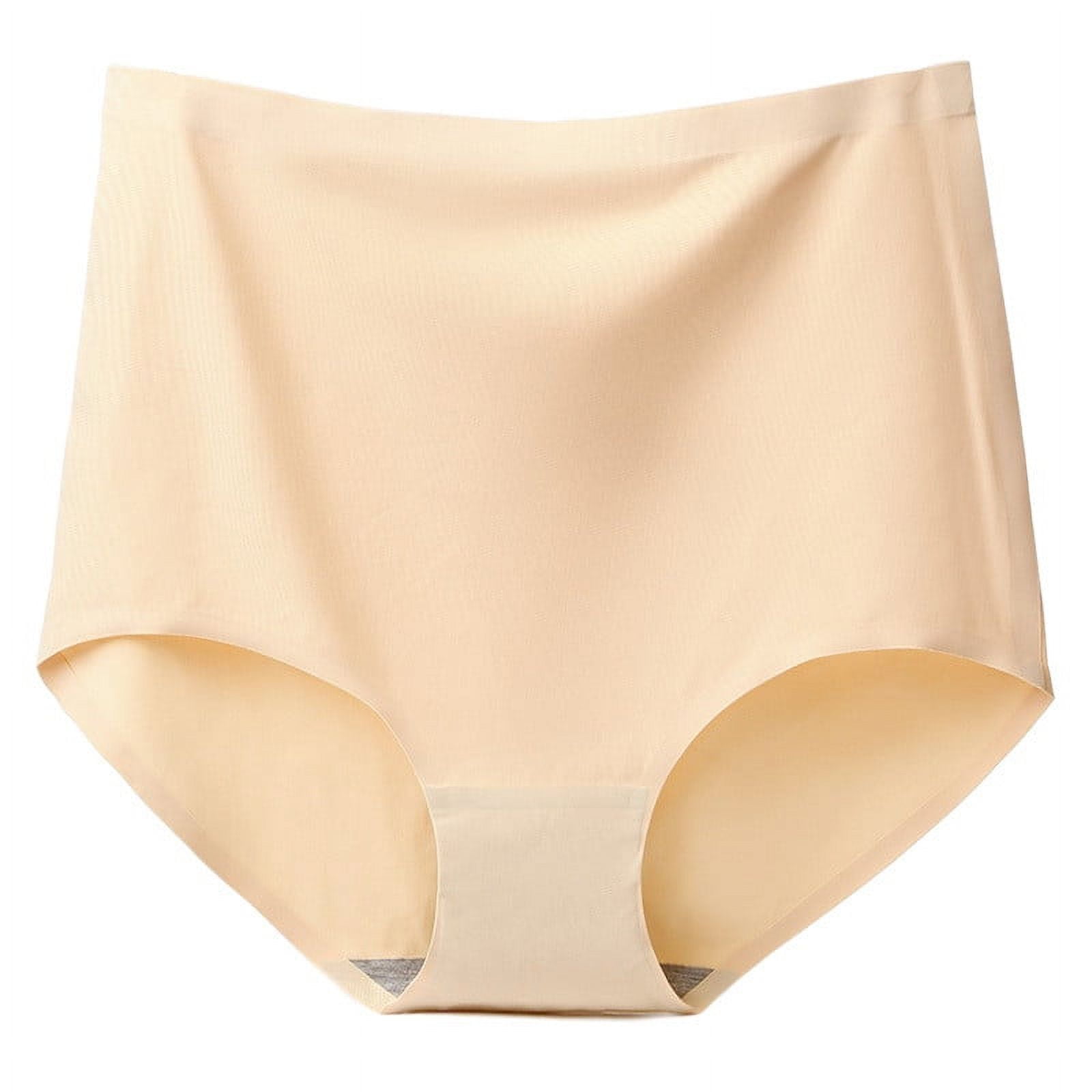 TMOYZQ High Waisted Underwear for Women Tummy Control Seamless Ice Silk ...