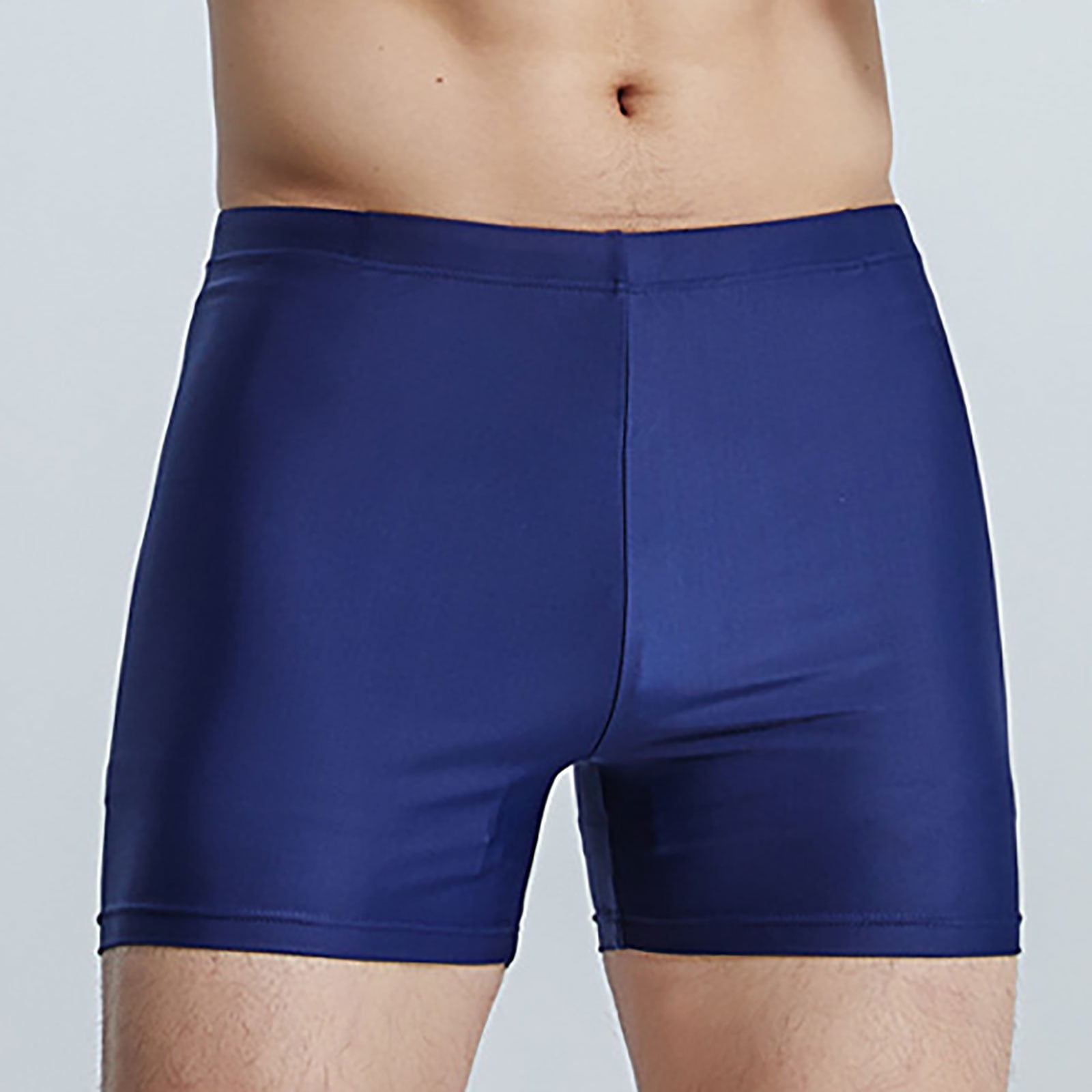 TMOYZQ Men's Square Leg Swimsuit Jammers Quick Dry Compression Swim ...