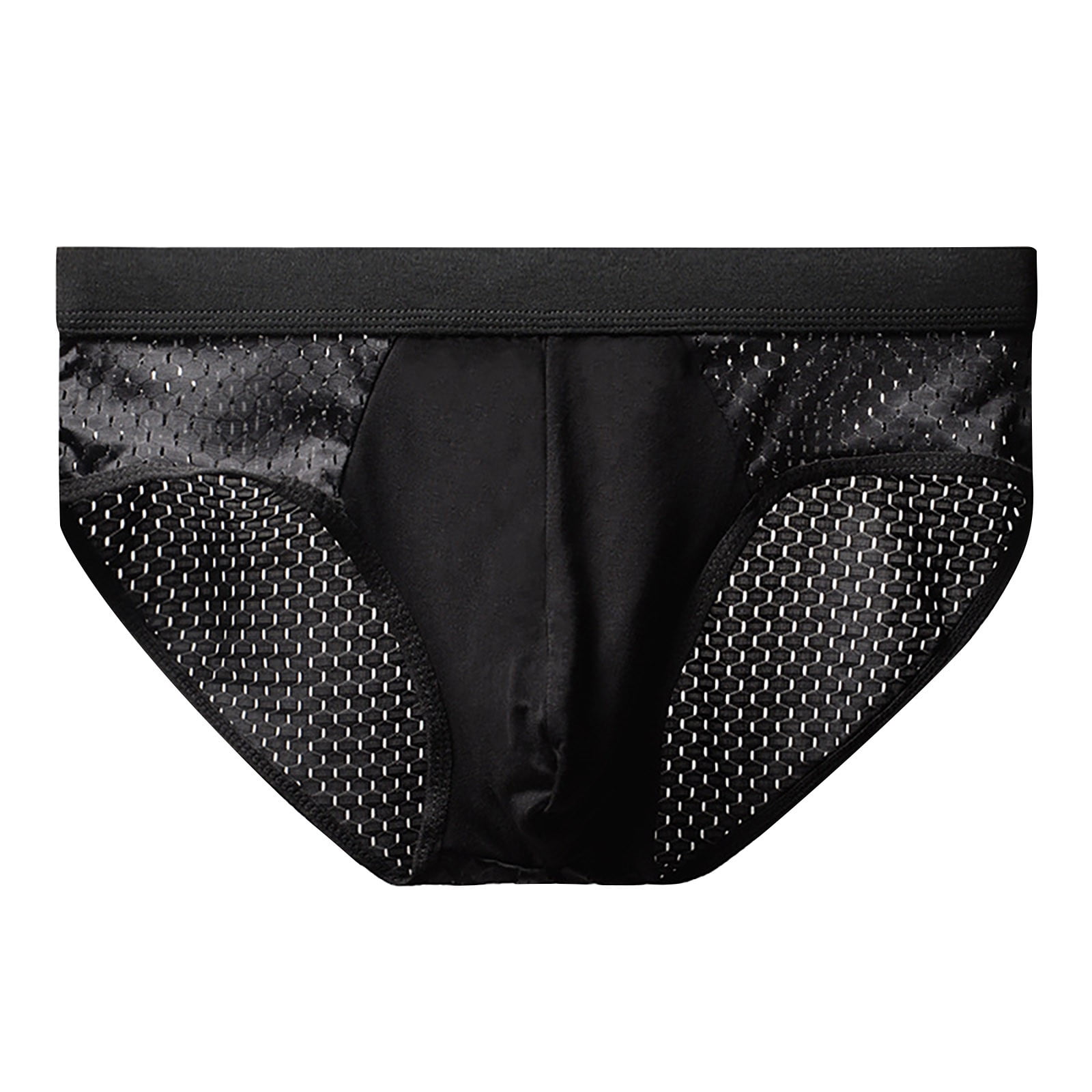 Tmoyzq Mens Tag Free Breathable Stretch Mesh Swim Briefs Quick Dry