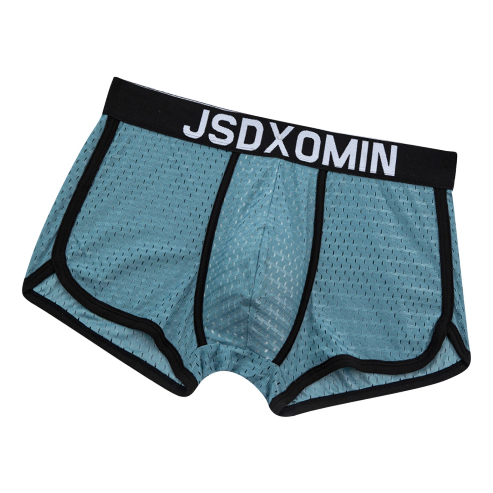 TMOYZQ Mens Ice Silk Mesh Dual Pouch Bulge Enhancing Underwear Ultra ...