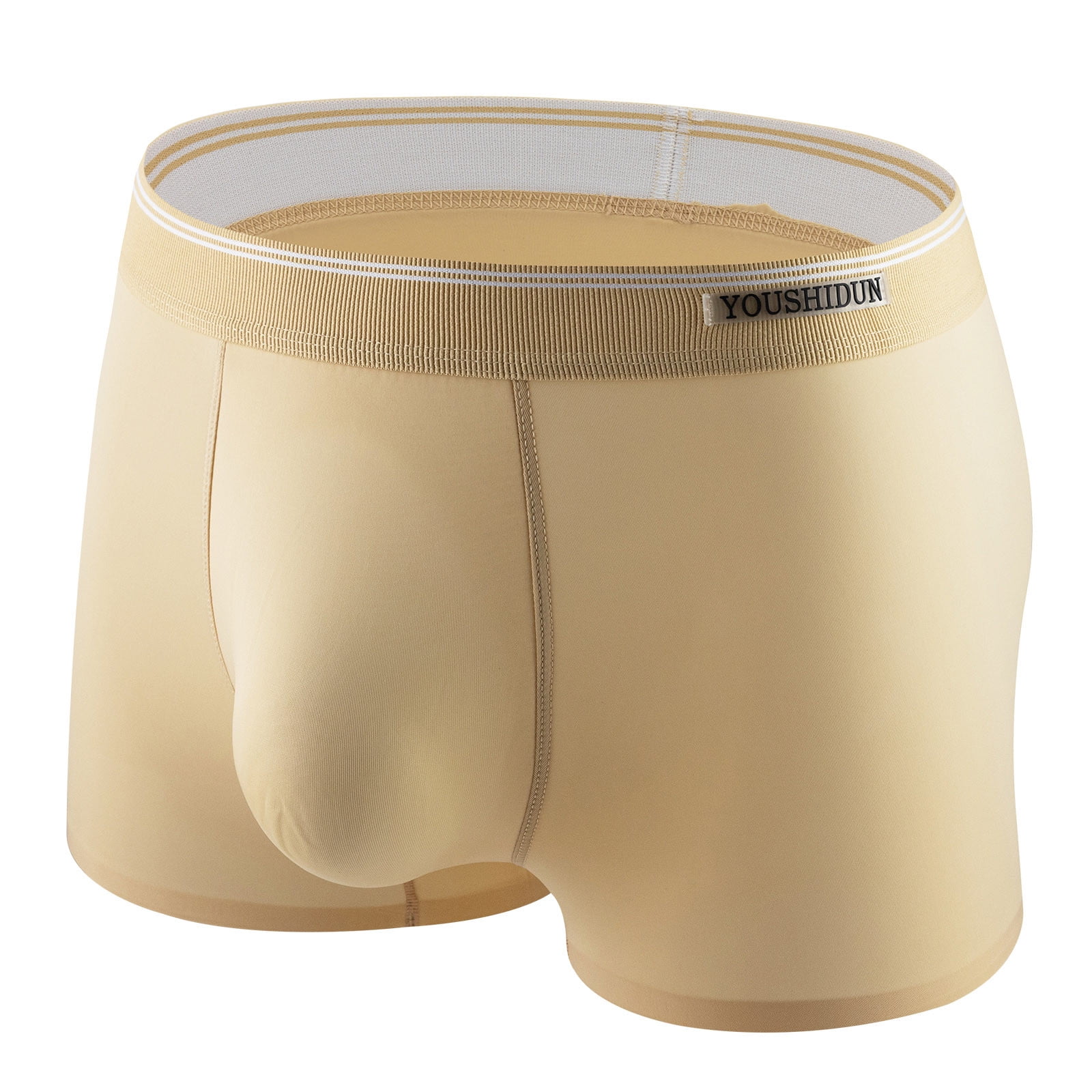 TMOYZQ Mens Ice Silk Underwear with Bulge Pouch, Soft Breathable Cool ...