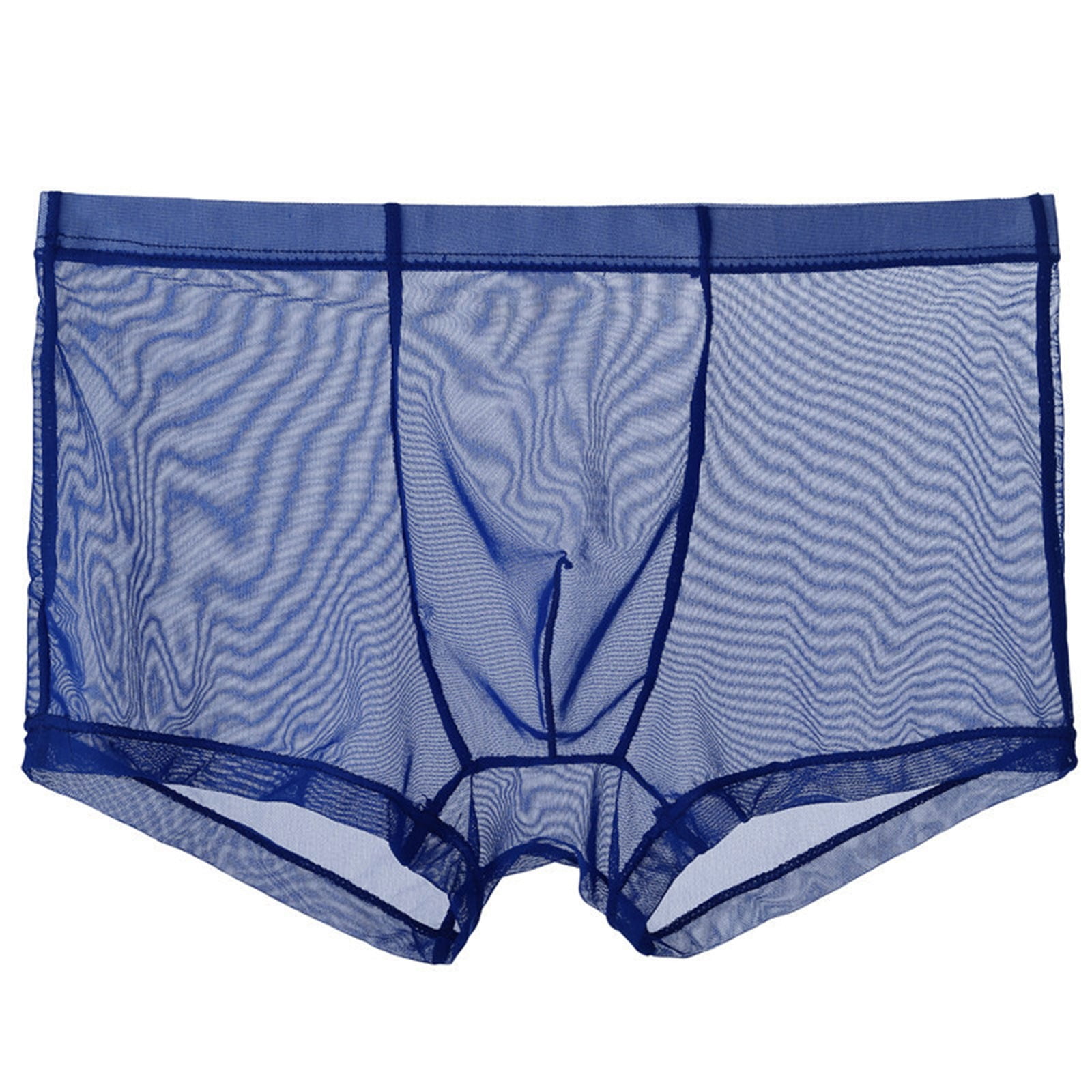 TMOYZQ Mens Sheer Mesh Boxer Briefs Breathable Ultra Thin Bulge Pouch ...