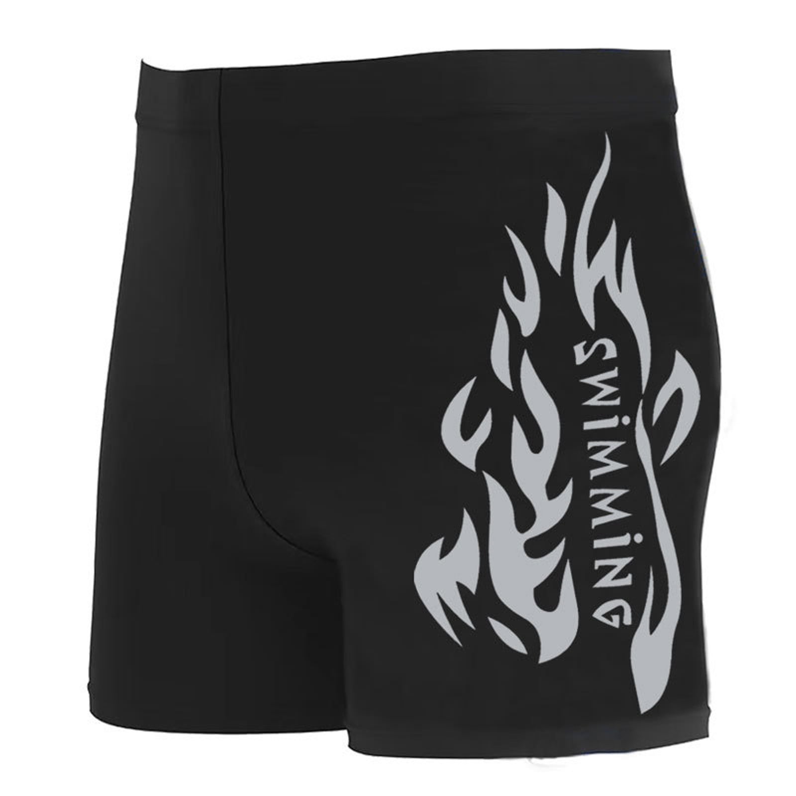 Tmoyzq Mens Square Leg Compression Swim Briefs Swimsuit Breathable Stretch Quick Dry Swimming