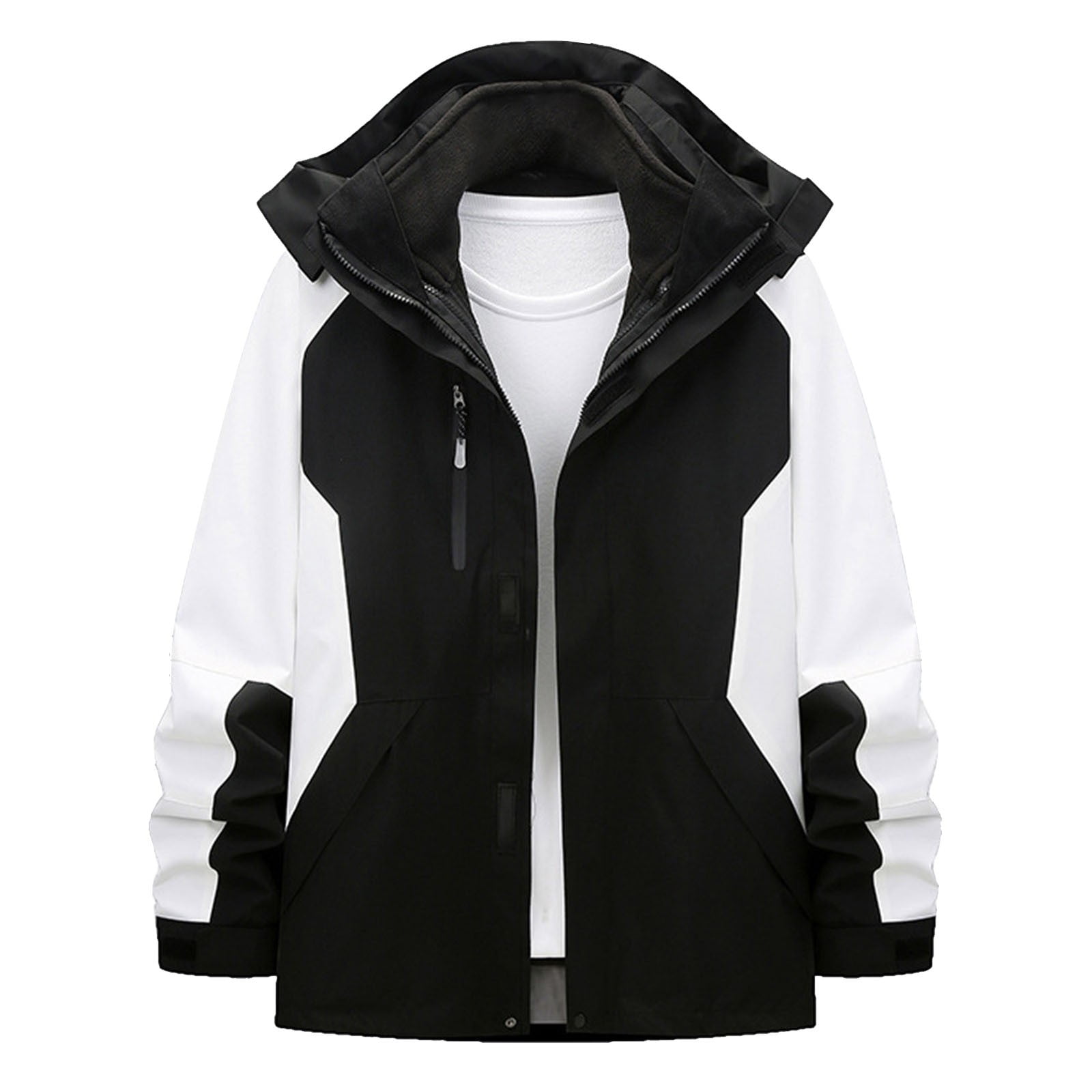 TMOYZQ Plus Size Mountain Ski Jacket for Women and Men, 3 in 1 ...