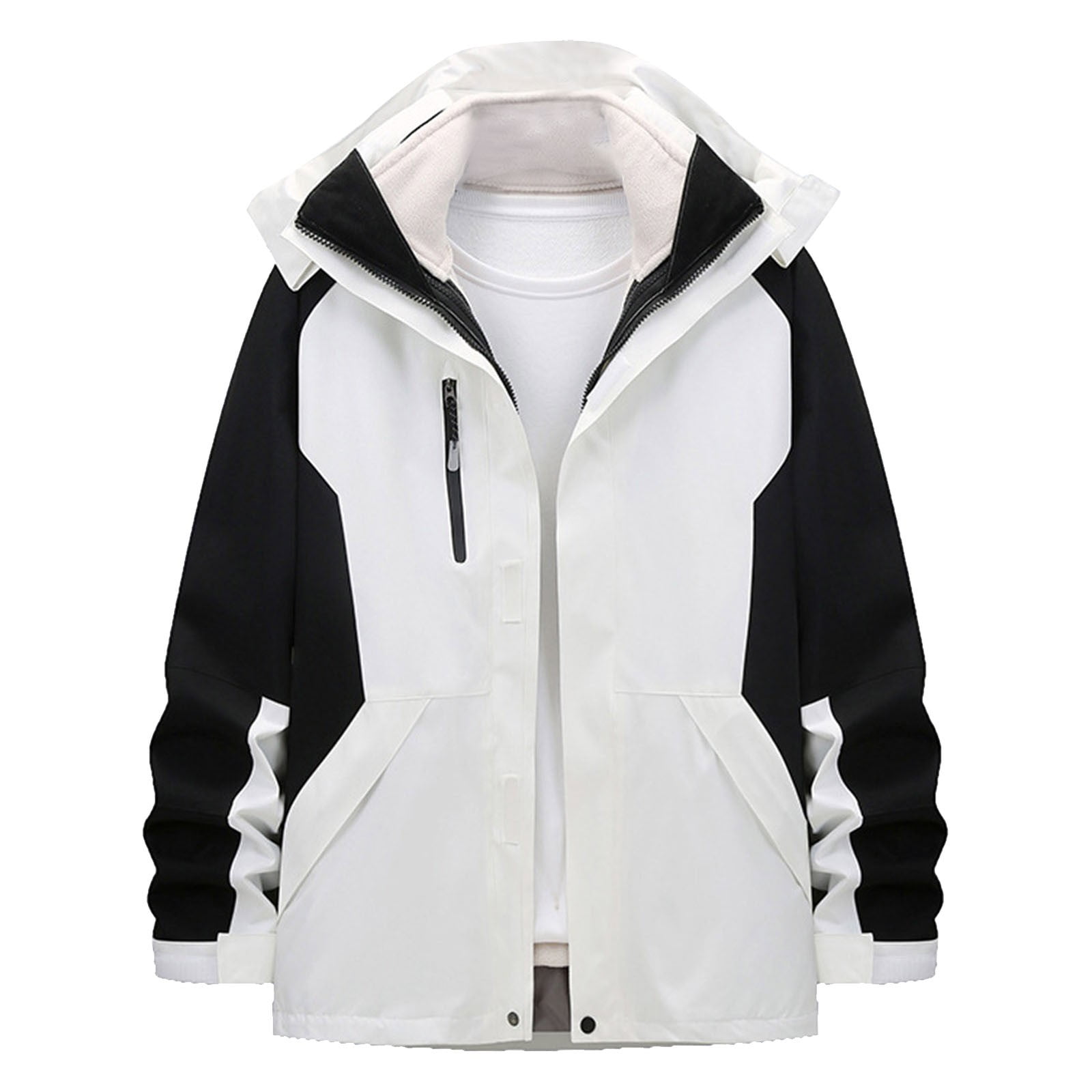 TMOYZQ Plus Size Mountain Ski Jacket for Women and Men, 3 in 1 ...