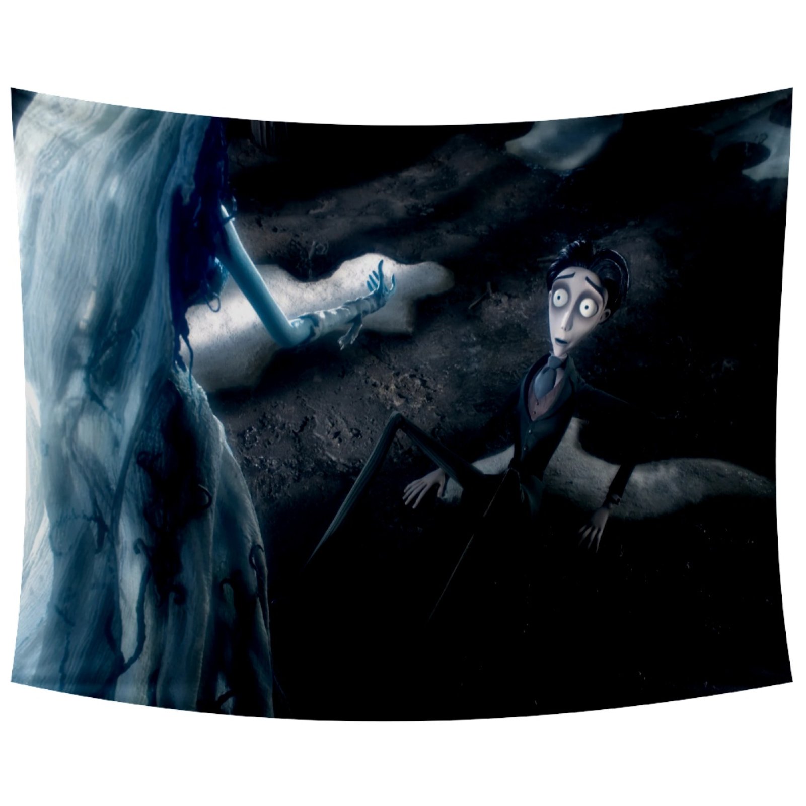 TMOaCK Corpse Bride Tapestry 90"x56" Halloween Decorative Banner ...
