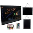 TMS 32"x24" Flashing Illuminated Erasable Neon LED Message Menu Sign ...