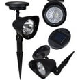 TMS 4-LED Auto On/Off Solar Pathway Lights Landscape Spot Lights ...