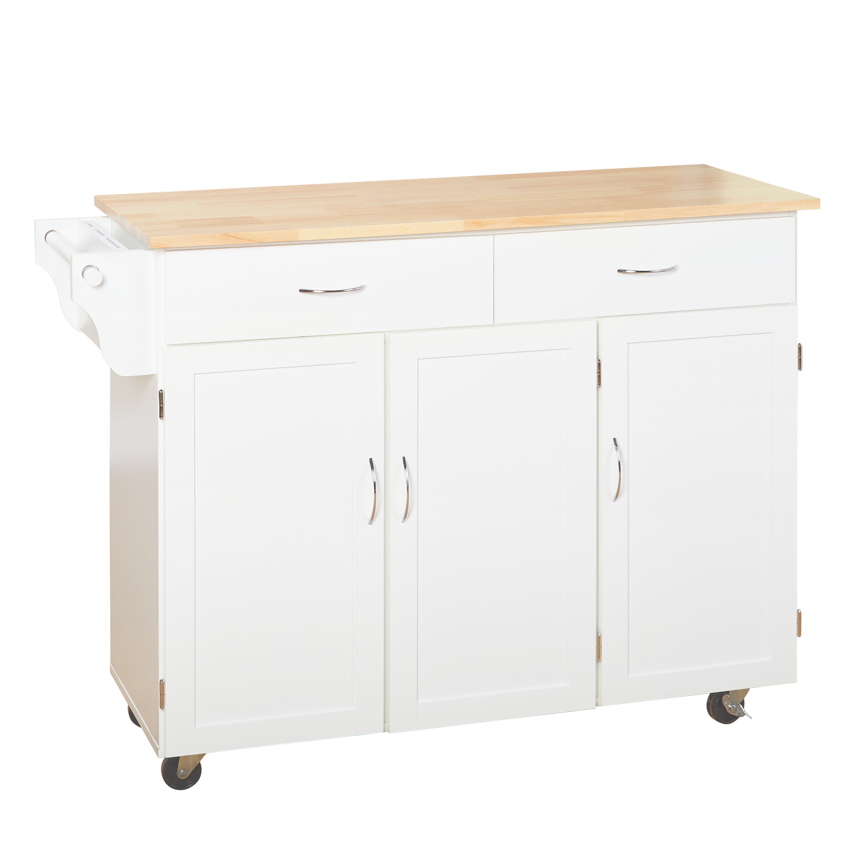 TMS Extra Large Rolling Kitchen Storage Carts with Adjustable Shelf ...