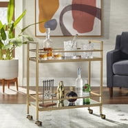 Free Shipping! Chelsea Lane Grosseto Champagne Gold Bar Cart - Walmart.com