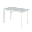 Costway 47'' Light Gray Dining Table for Small Spaces, Kitchen Dinner ...