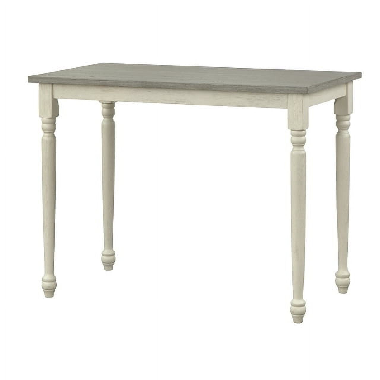 TMS Montreal 48" Indoor Counter Height Dining Table, White/Distressed ...