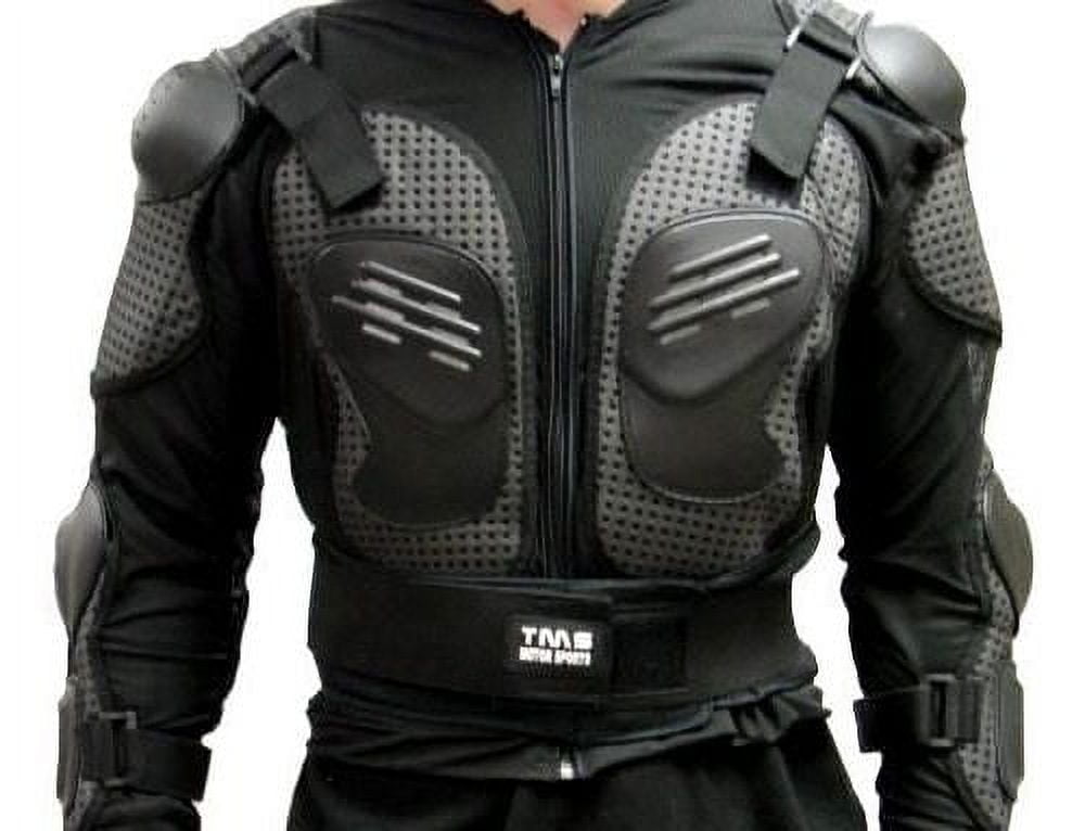 TMS Motorcycle MX Full Body Armor Jacket Spine Chest Shoulder ...