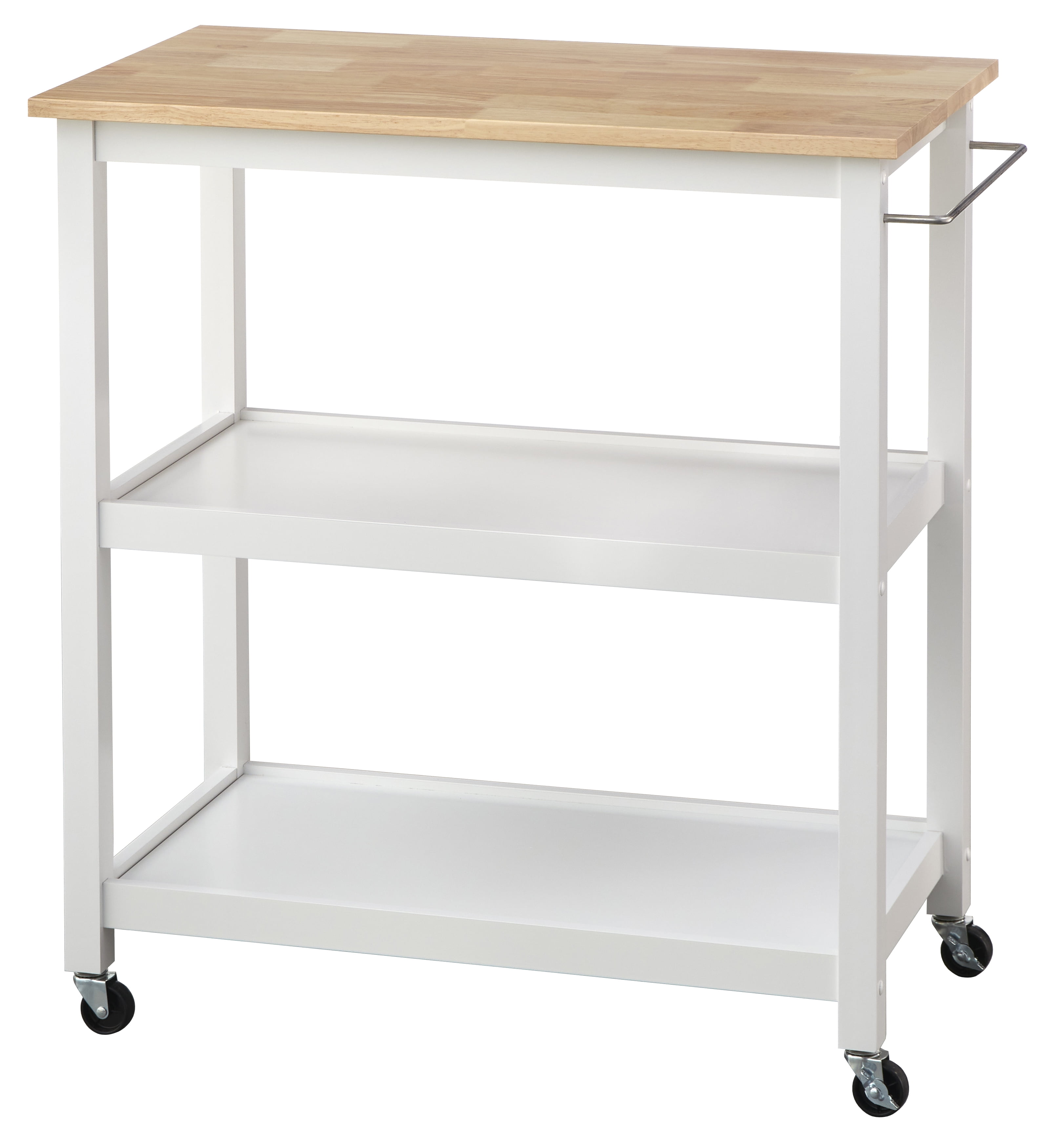 Free Shipping! TMS Mylah 2-Tier Rolling Kitchen Cart with Butcher Block ...