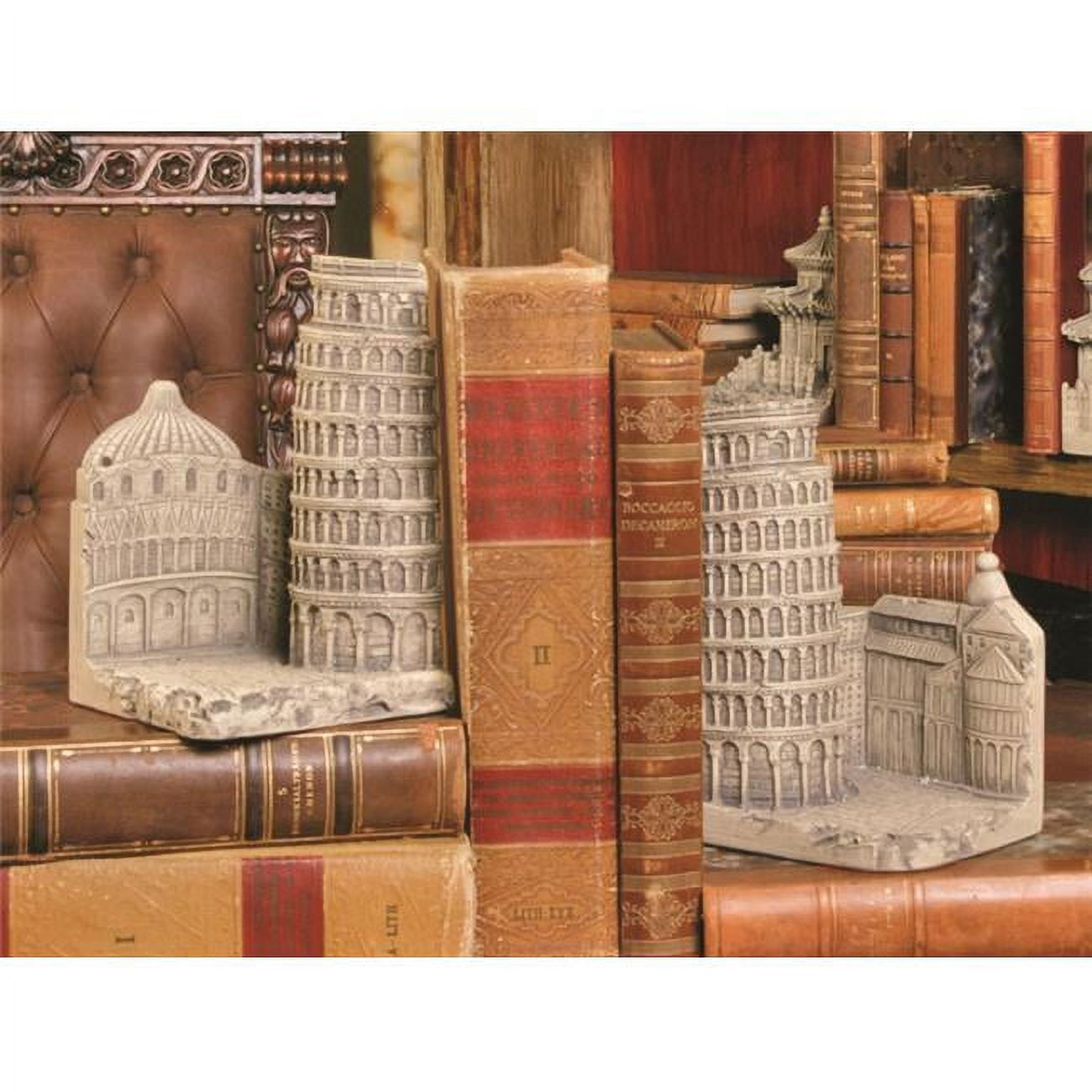 TMS P5642E-18 Bookends - Leaning Tower of Pisa - Walmart.com