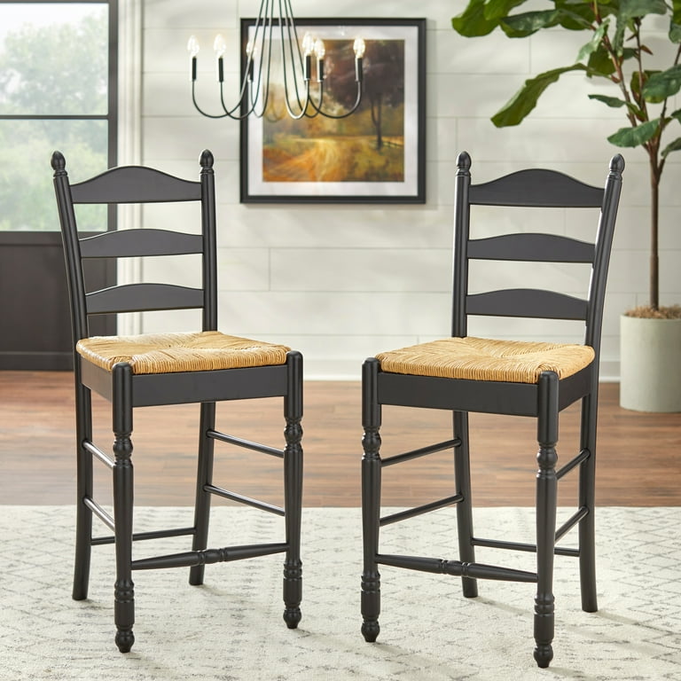 Black ladder back counter stools store