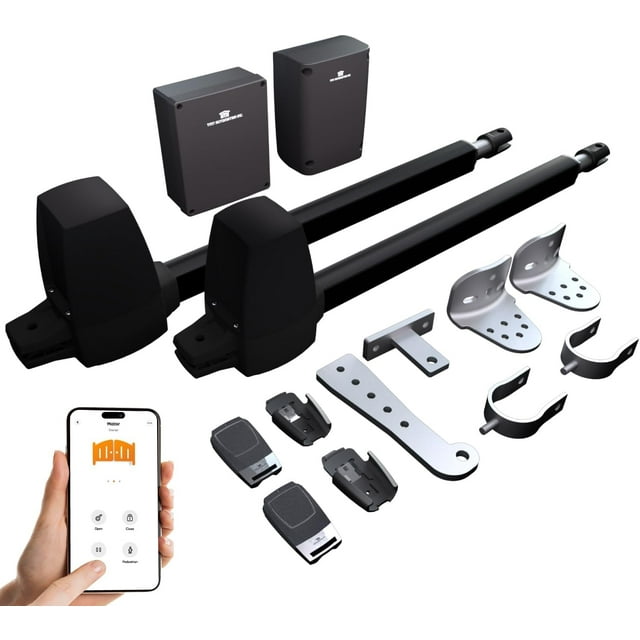 TMT Beagle Dual Automatic Gate Openers Up to 16ft and 800lb Heavy Duty ...