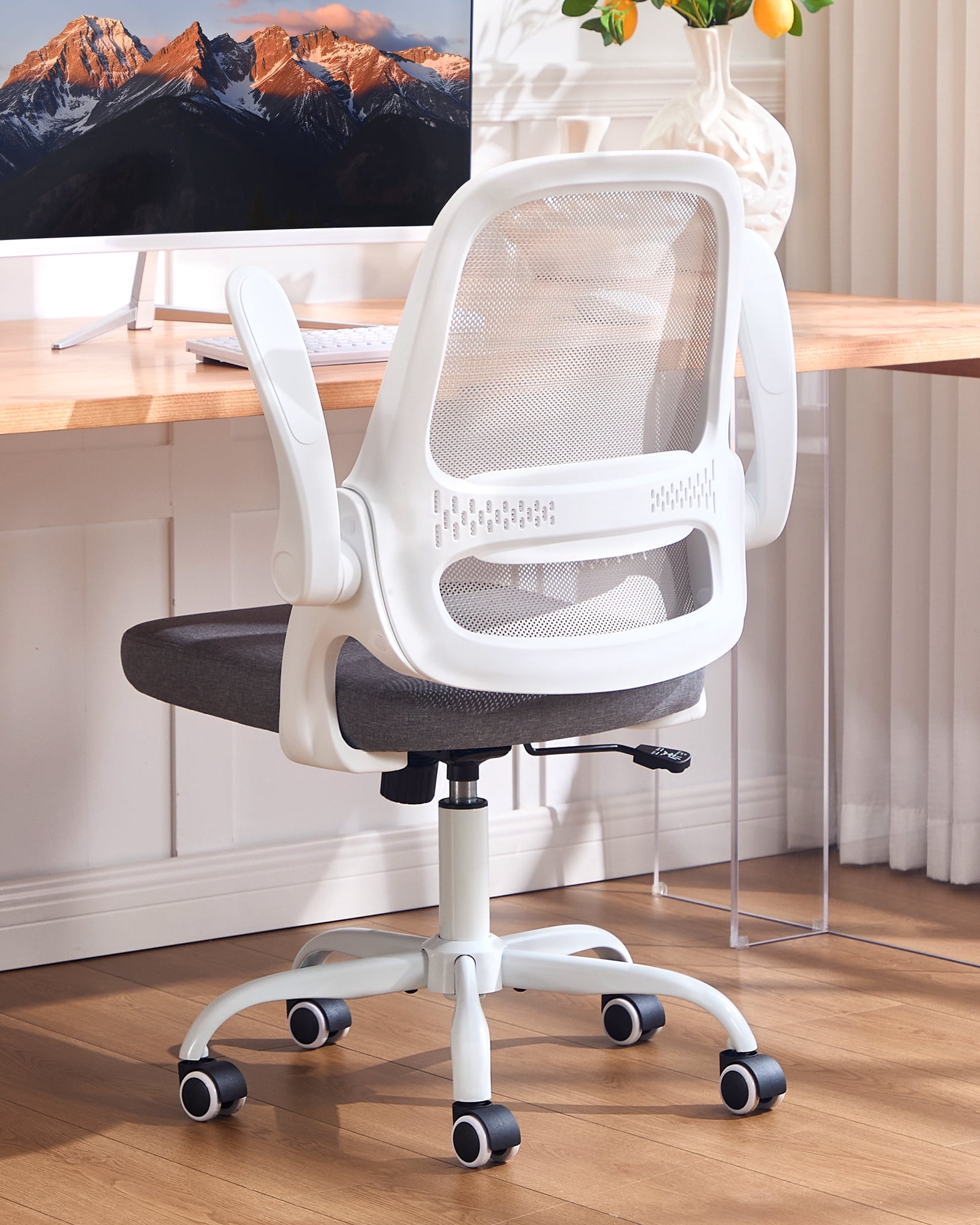 TMV Ergonomic Office Chair, Mesh Computer Chair with Wide Seat & Arms ...