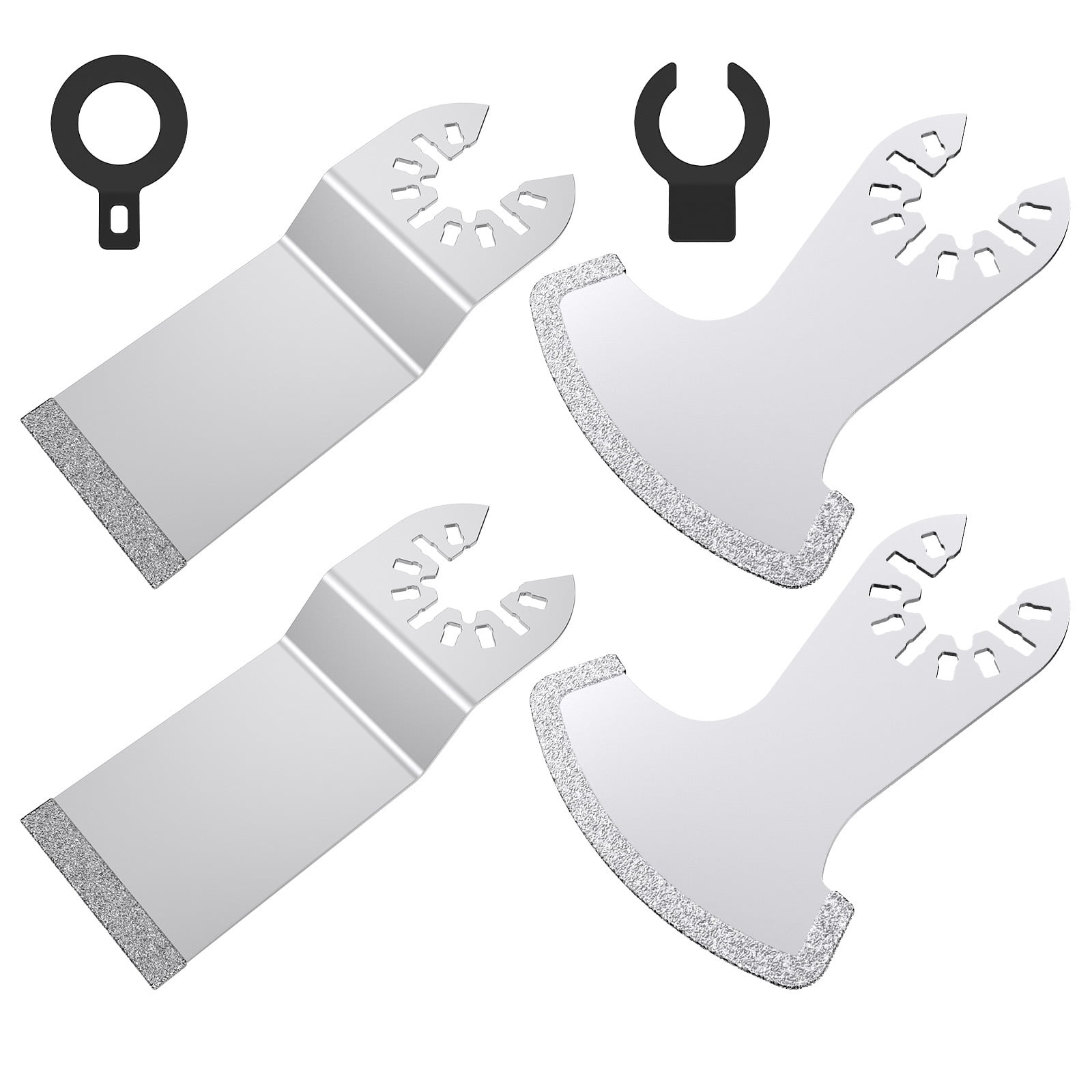 TMWEFUSC 4Pcs Diamond Oscillating Multi Tool Grout Removal Blades Tile ...