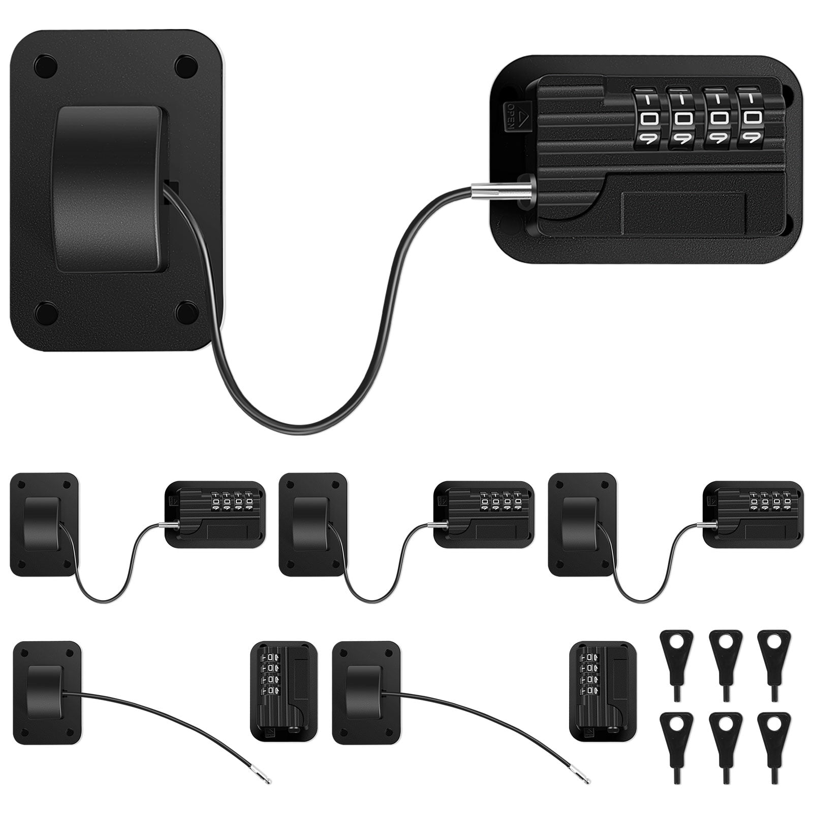 TMWEFUSC 6 PCS 2026 New Upgraded Combination Fridge Lock for Child ...