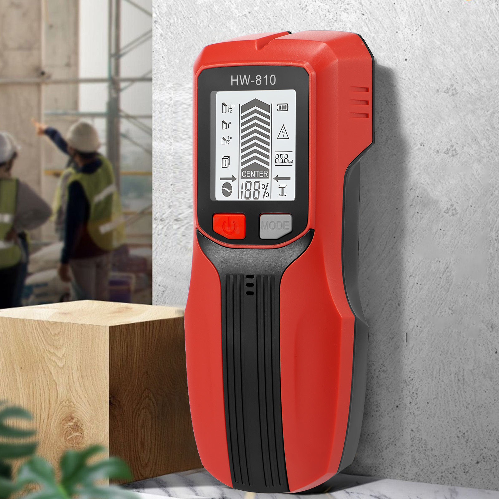 TMWEFUSC 6 in 1 Stud Finder, Accurate Detection Wall Scanner, Handheld ...
