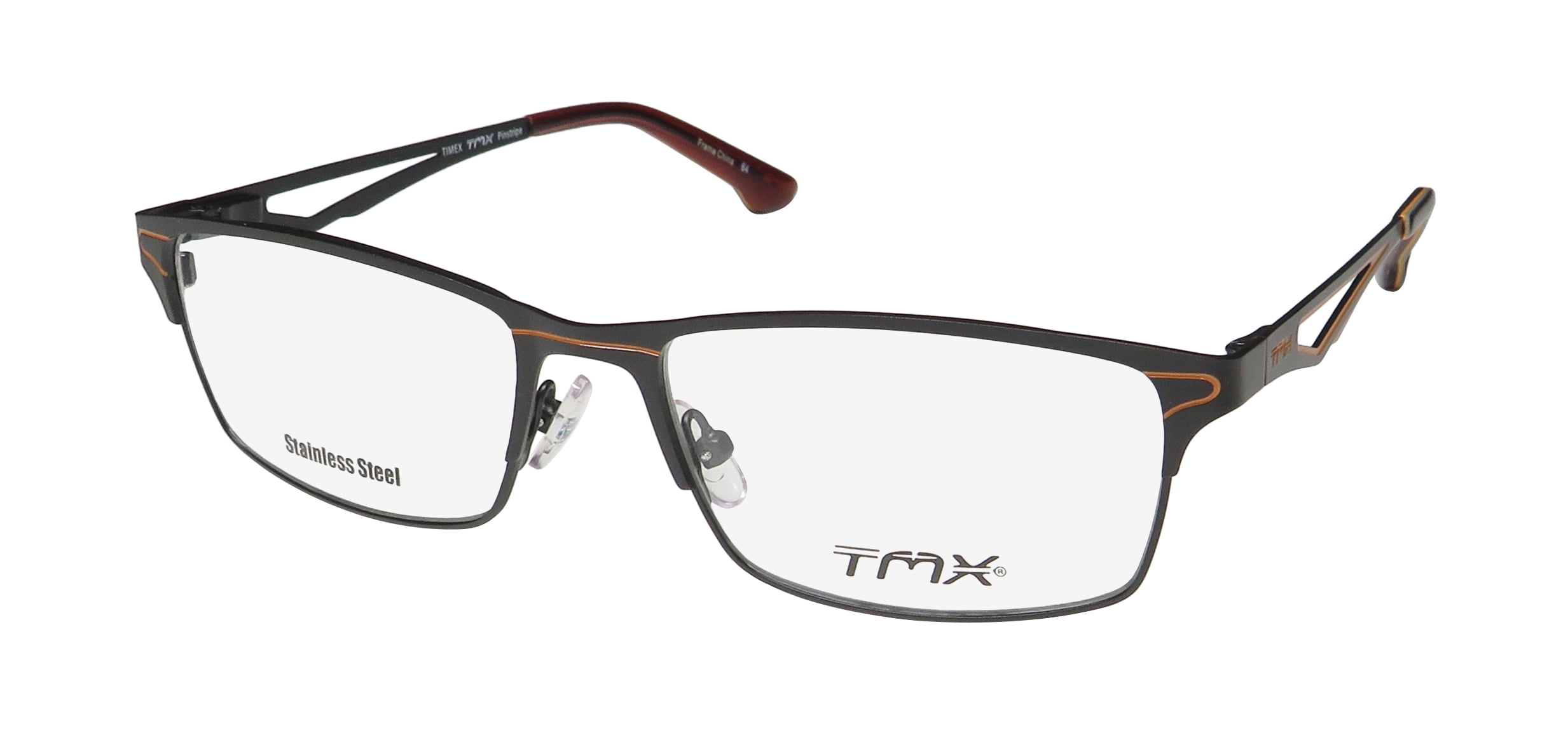 TIMEX TMX PINSTRIPE ELEGANT AMERICAN DESIGNER FULL-RIM EYEGLASS FRAME ...