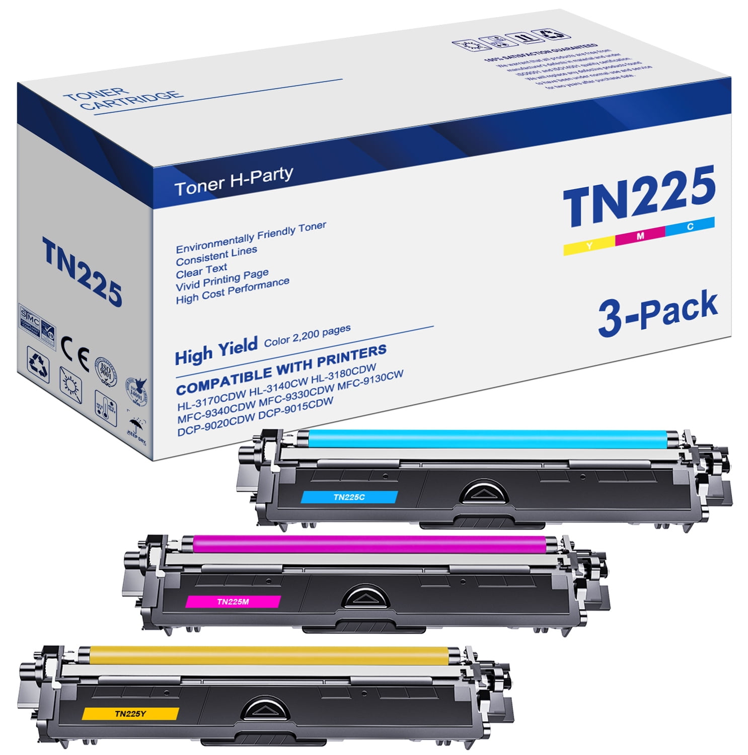TN-221 TN-225 TN221 TN225 Compatible Toner for Brother TN225C TN225M ...