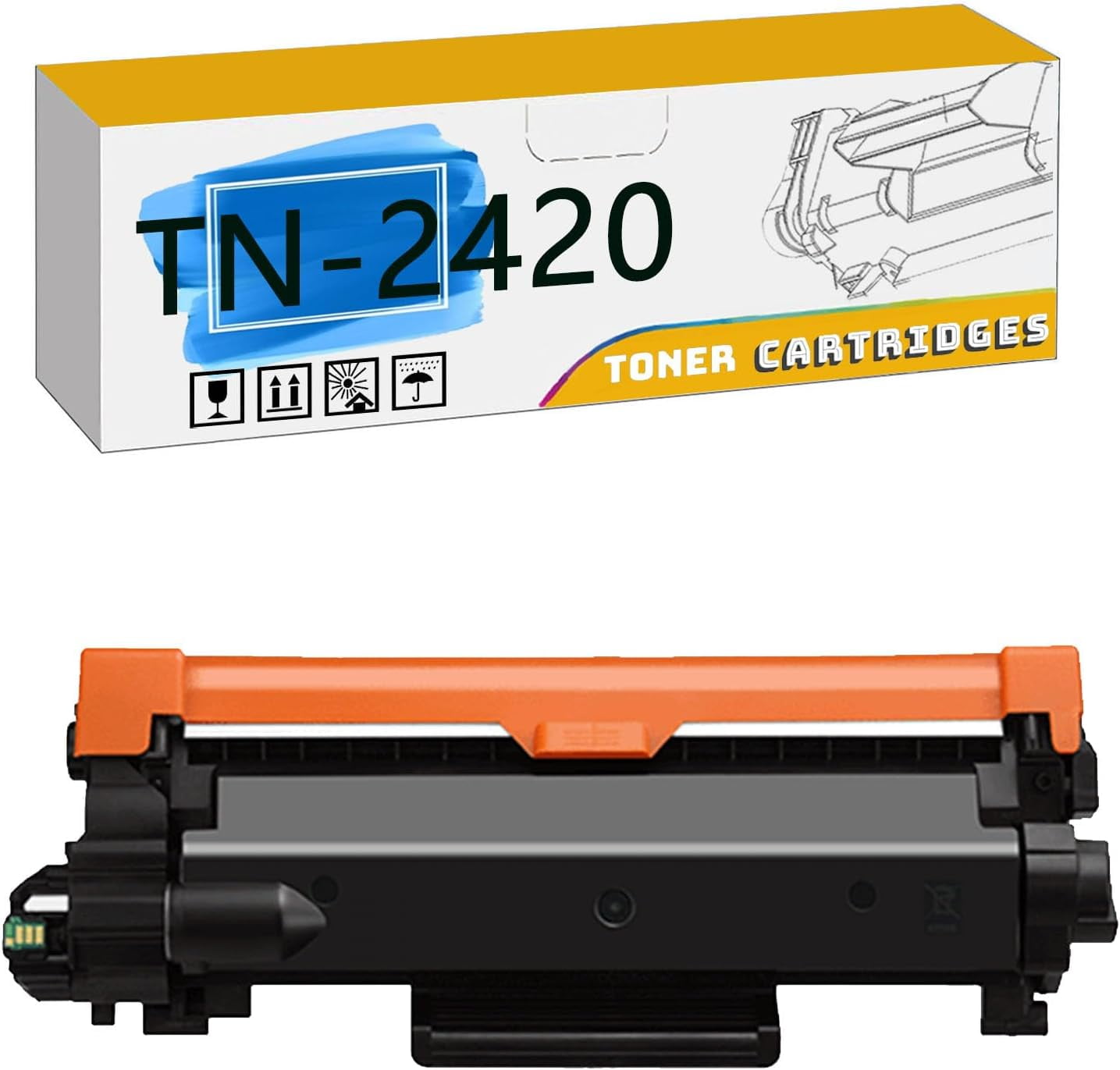 TN-2420 TN2420 Toner Cartridge, Compatible for Brother DCP-L2510D HL ...