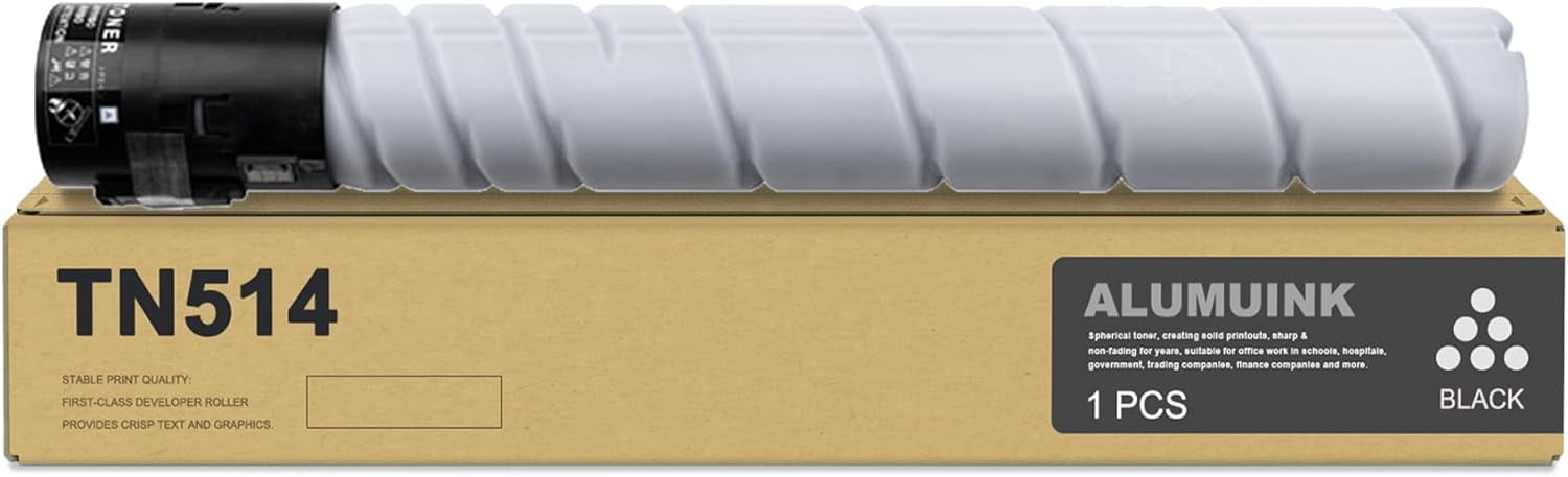 TN-514 TN514 Black Toner Cartridge - Alink 1 Pack High Yield TN514K ...