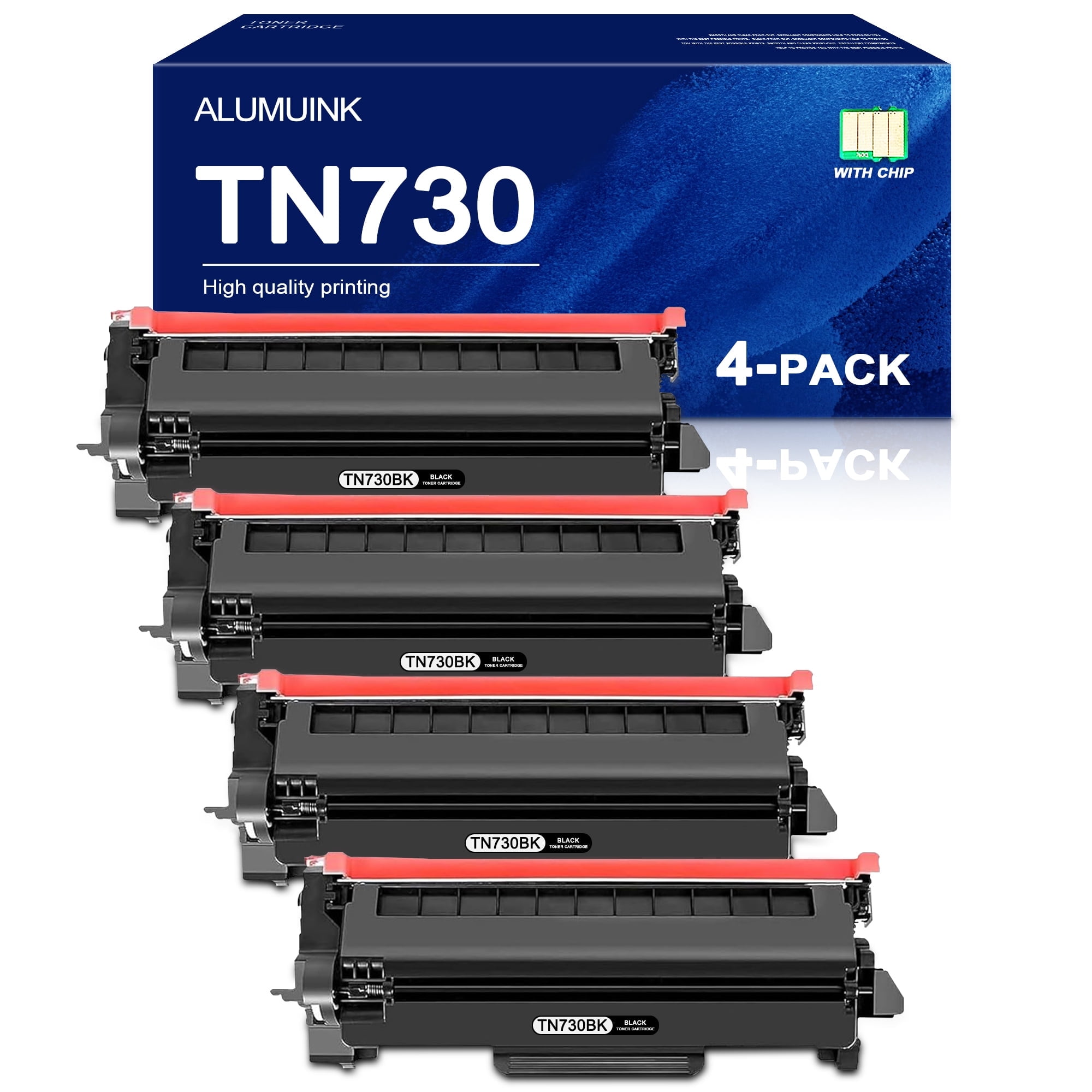 TN-730 4-Pack Toner Cartridge Replacement for Brother TN 730 TN-730 ...