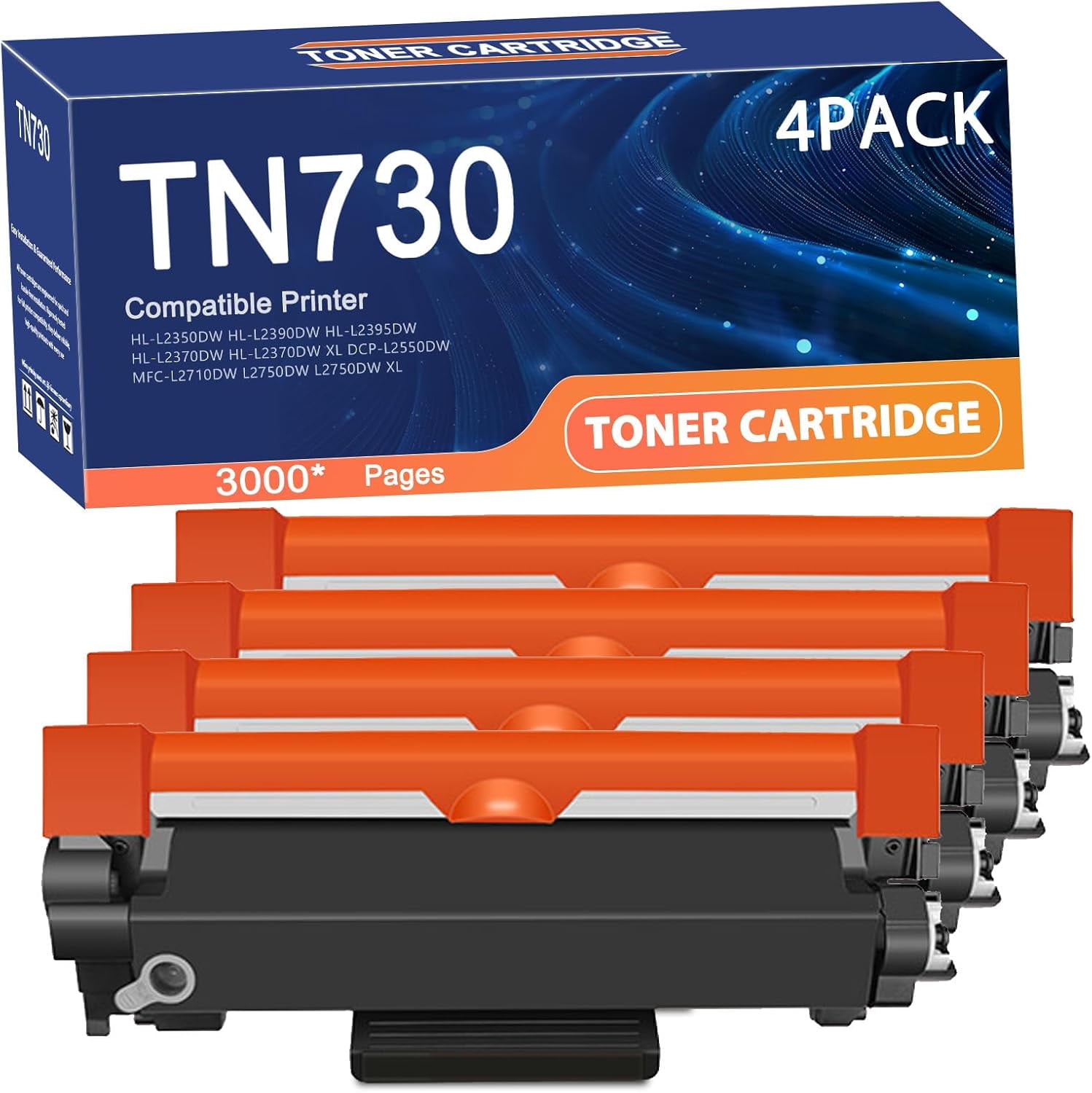 TN-730 TN730 Toner for Brother Printer: High Yield Black Compatible ...