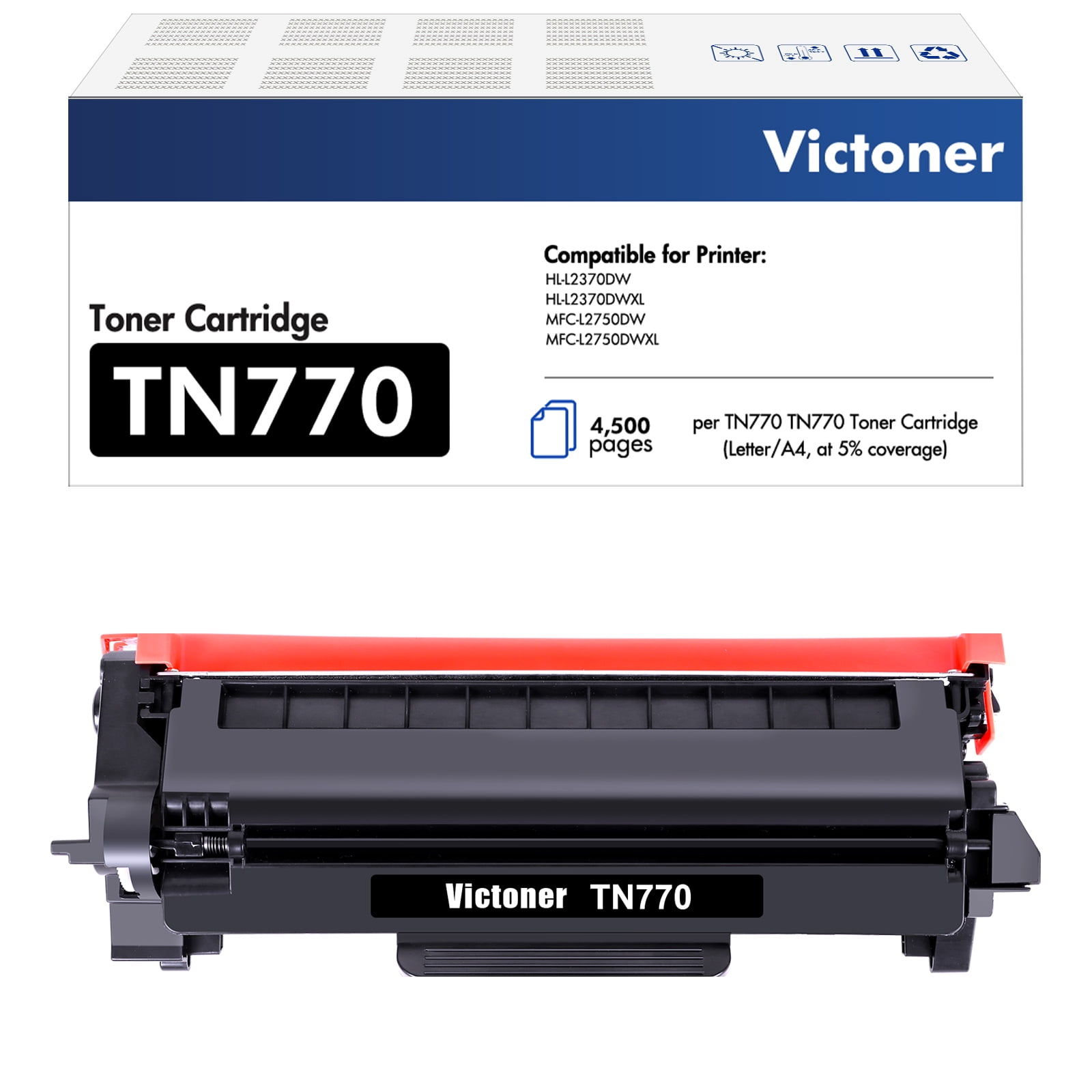 TN-770 TN770 Toner Cartridge Compatible Replacement for Brother TN-770 ...