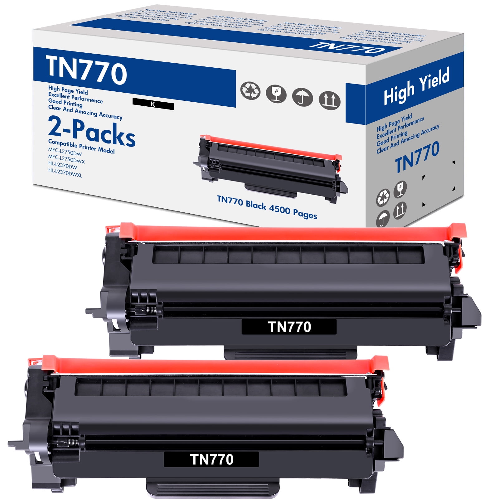 TN-770 TN770 Toner Cartridge Compatible Replacement for Brother TN-770 ...