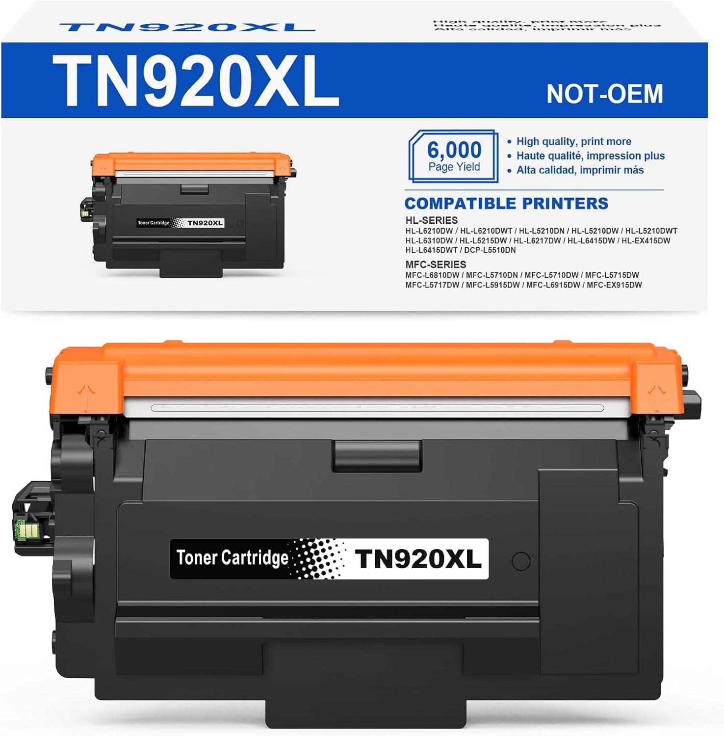 Free Shipping! TN-920XL TN920XL High Yield Toner Cartridge Use for ...