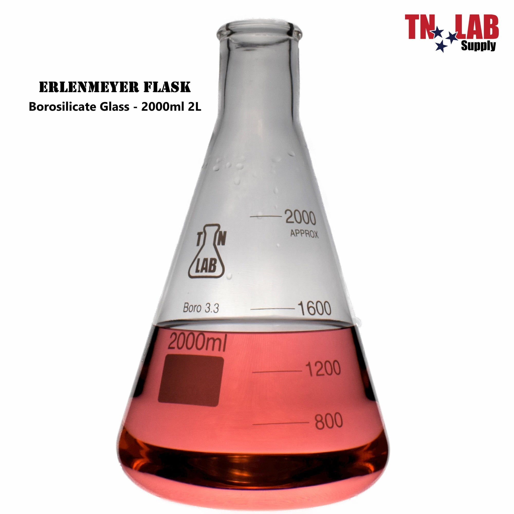 TN LAB Erlenmeyer Conical Flask Family - Walmart.com