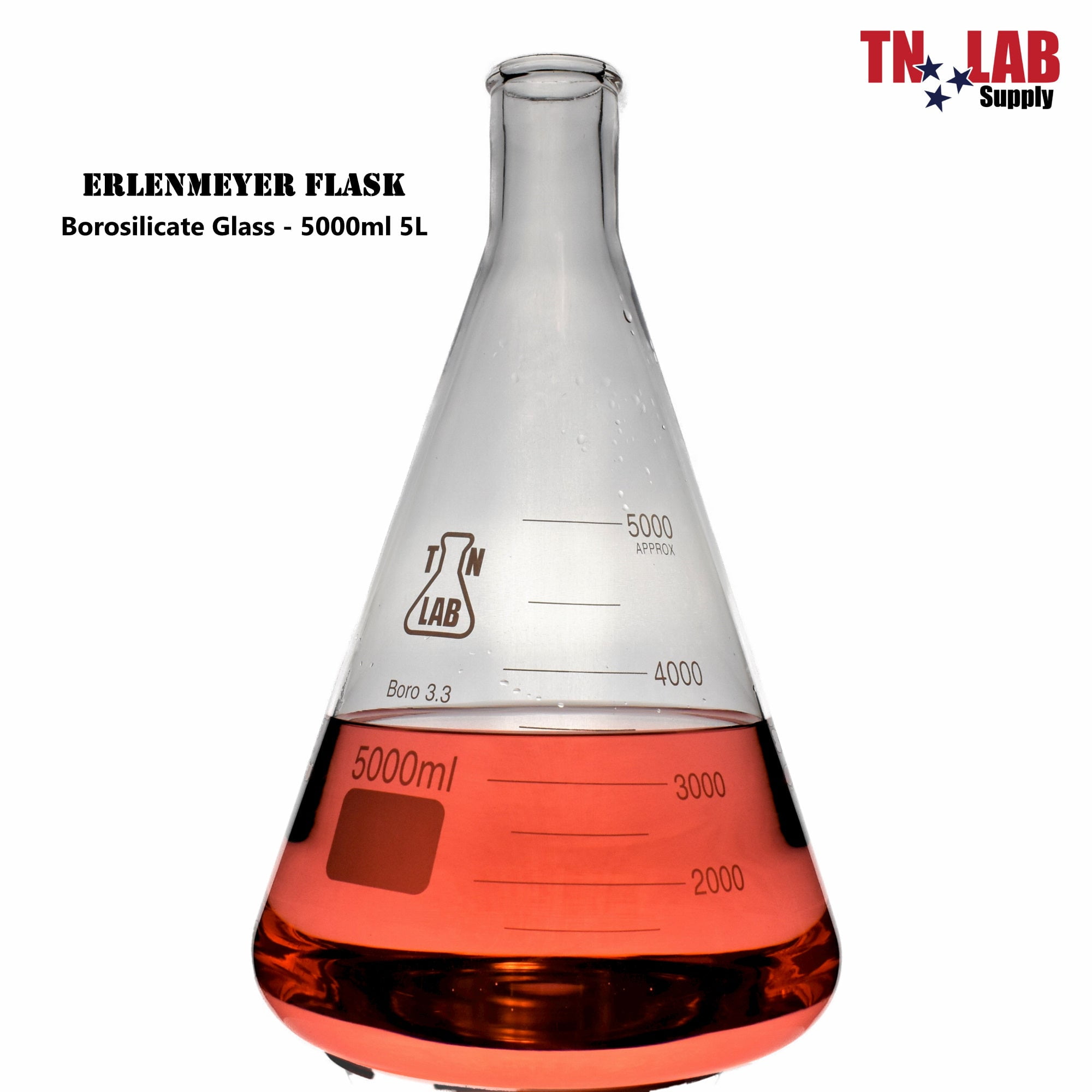 TN LAB Erlenmeyer Conical Flask Family - Walmart.com