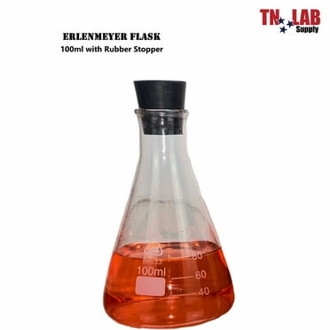Erlenmeyer Flask Set; 50ml, 100ml, 250ml ; Narrow Neck, Eisco Labs 3.3 ...