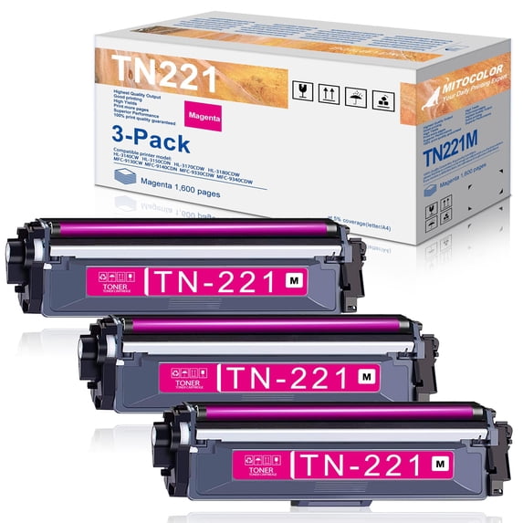 TN221 TN221M Toner Compatible Cartridge Replacement for Brother HL ...