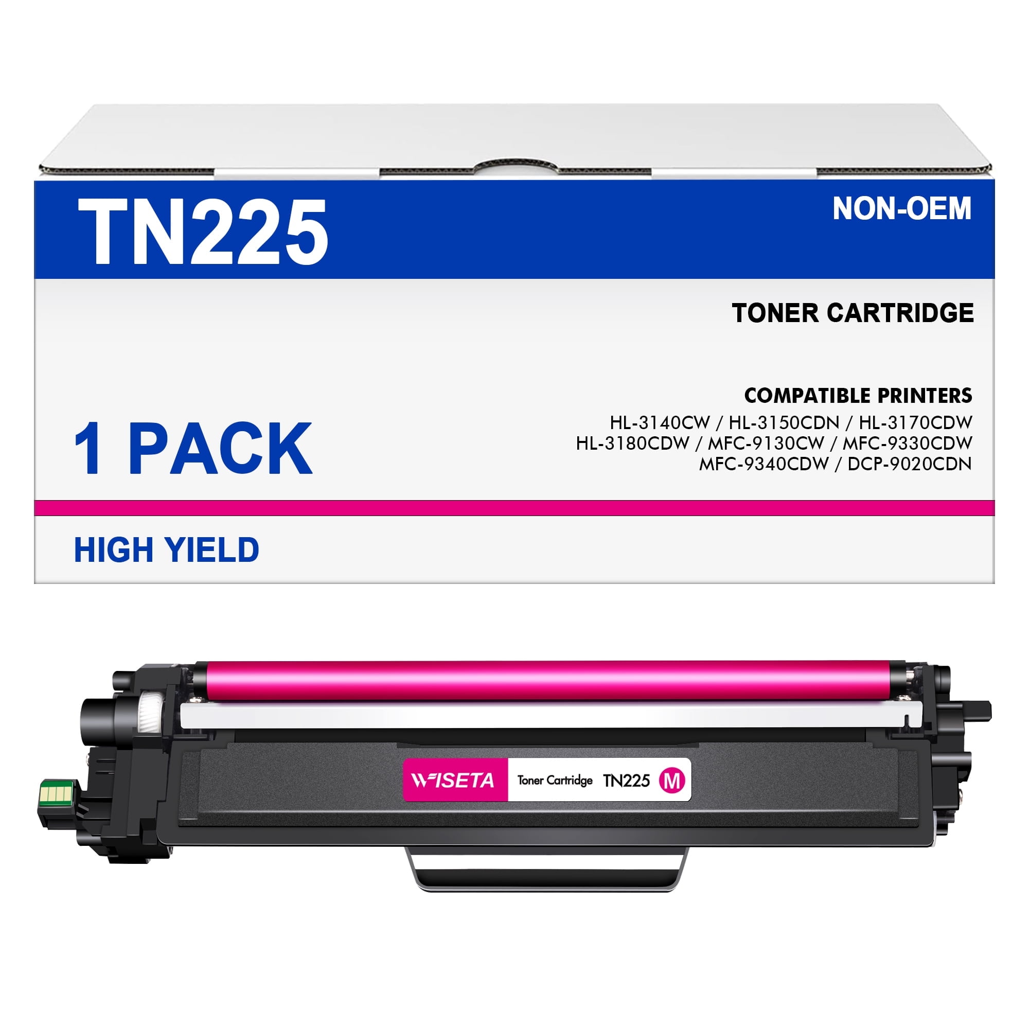 TN225 Magenta Toner Cartridges Replacement for Brother TN-225 TN 225 ...